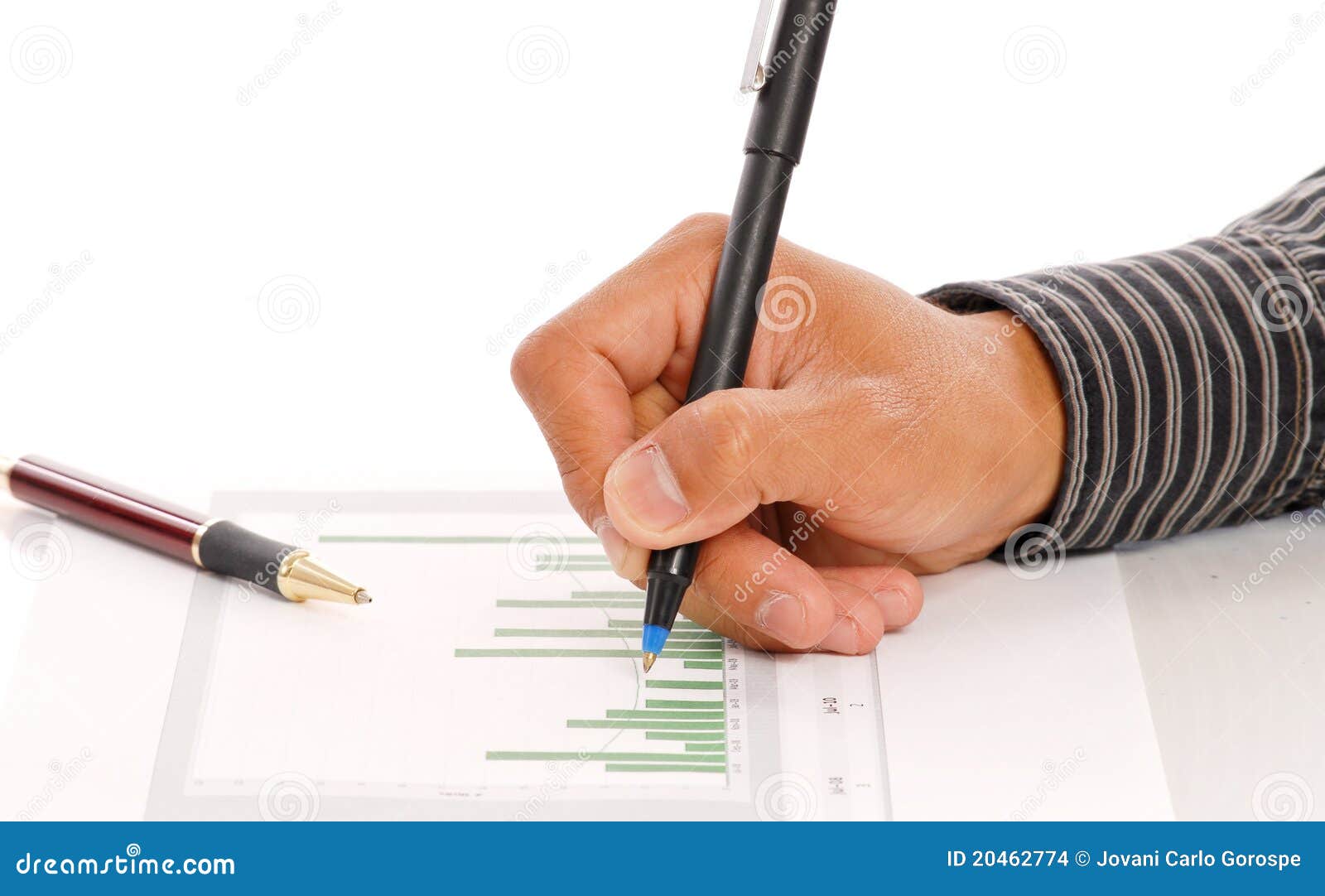 Working with Bar Graphs stock photo. Image of percentage - 20462774
