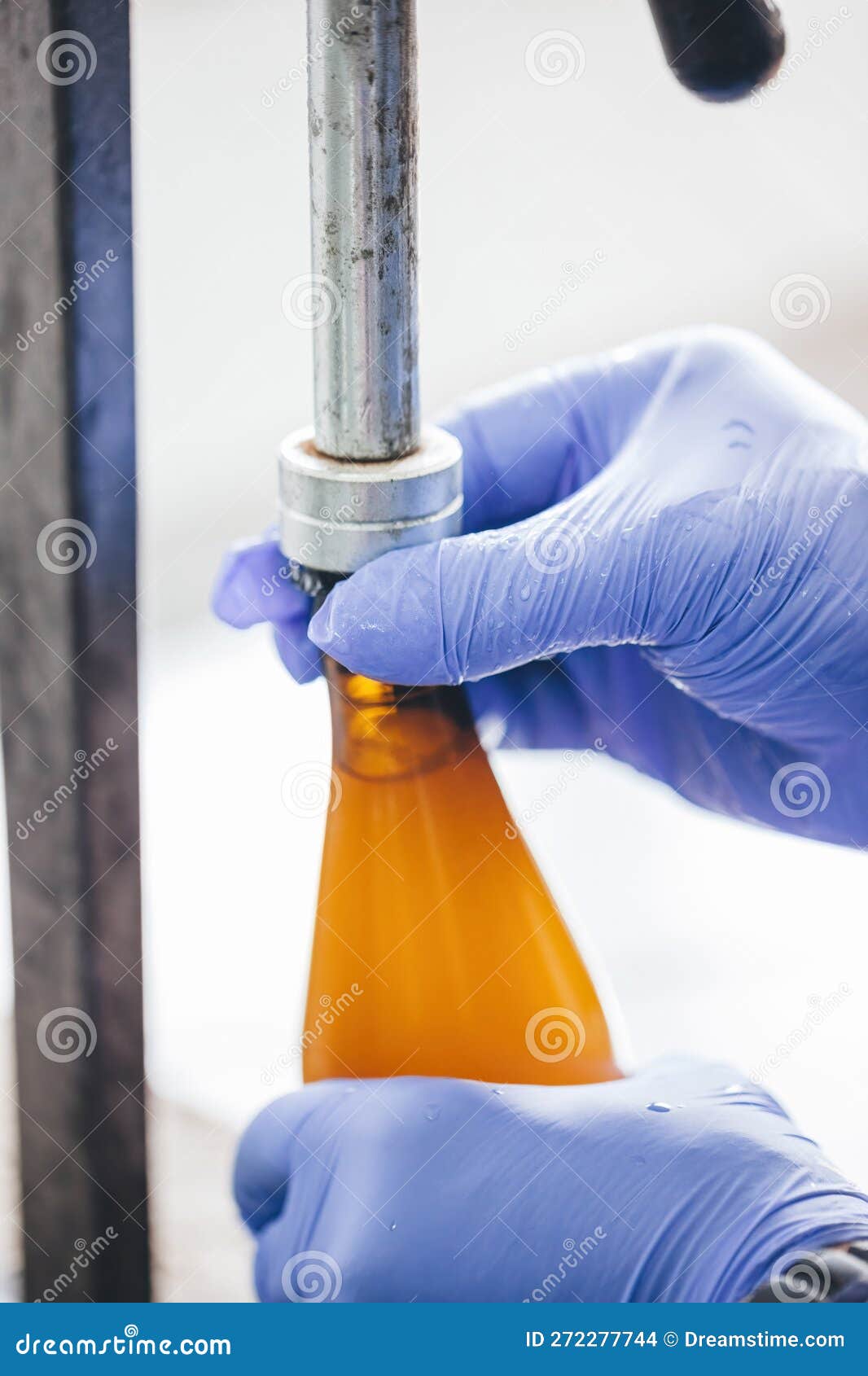 Bottle Capping Tool And Bottles Stock Image | CartoonDealer.com #36835669