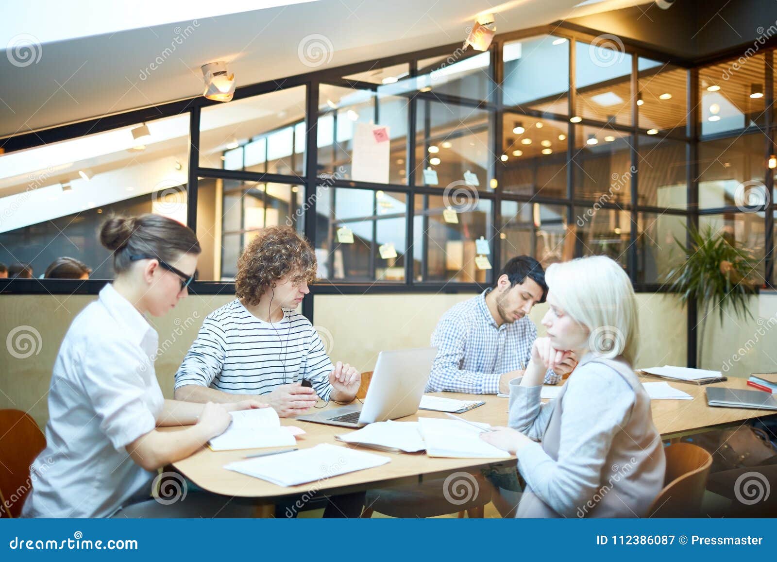 Working in boardroom stock image. Image of businesswoman - 112386087