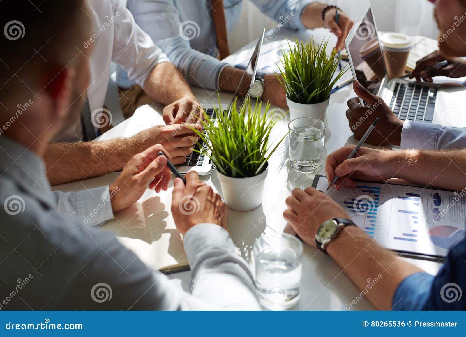 Working briefing stock photo. Image of investor, broker - 80265536