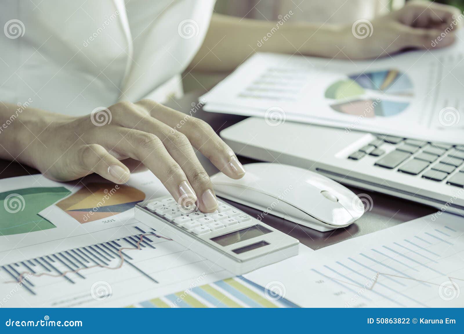 Working with calculator stock photo. Image of hand, mouse - 50863822
