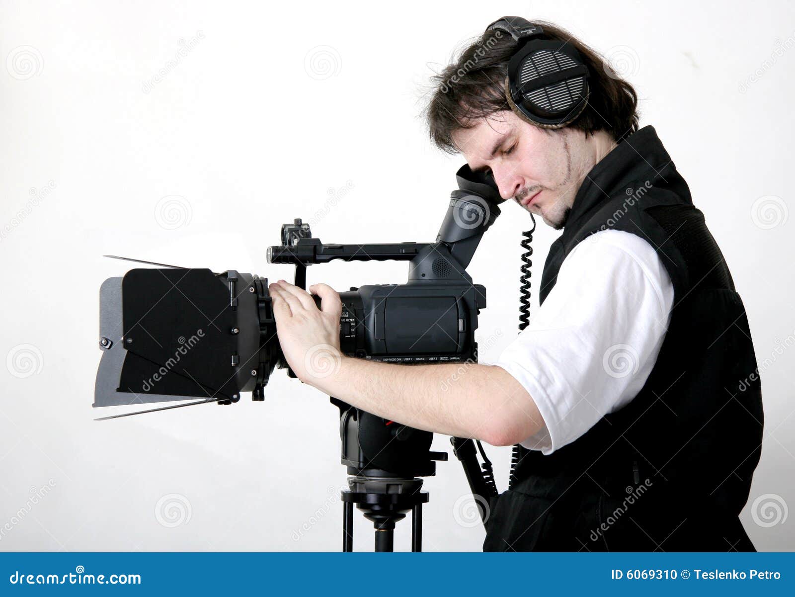 Working cameraman stock photo. Image of business, digitally - 6069310