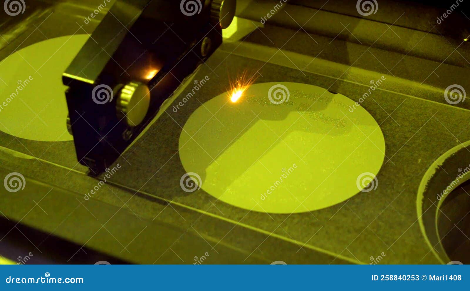 Working Chamber Laser Sintering Machine for Metal. Stock Video - Video ...