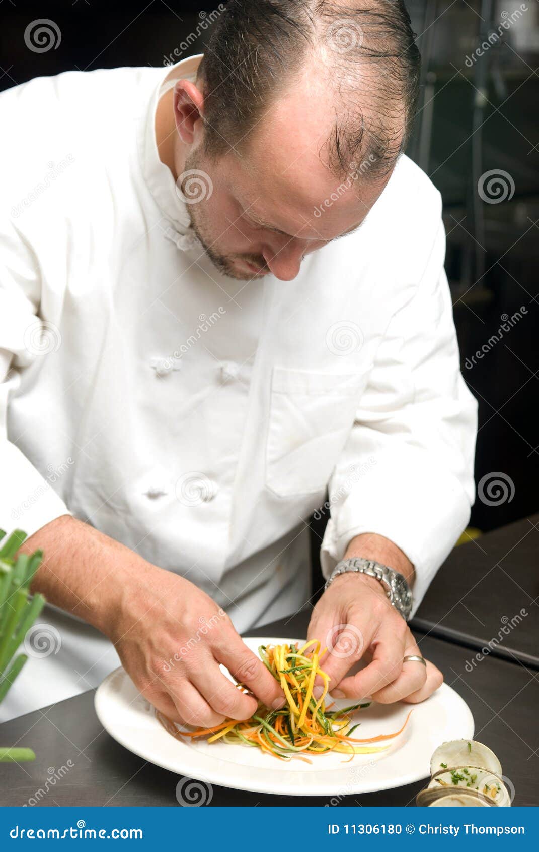 Working chef stock photo. Image of commercial, restaurant - 11306180
