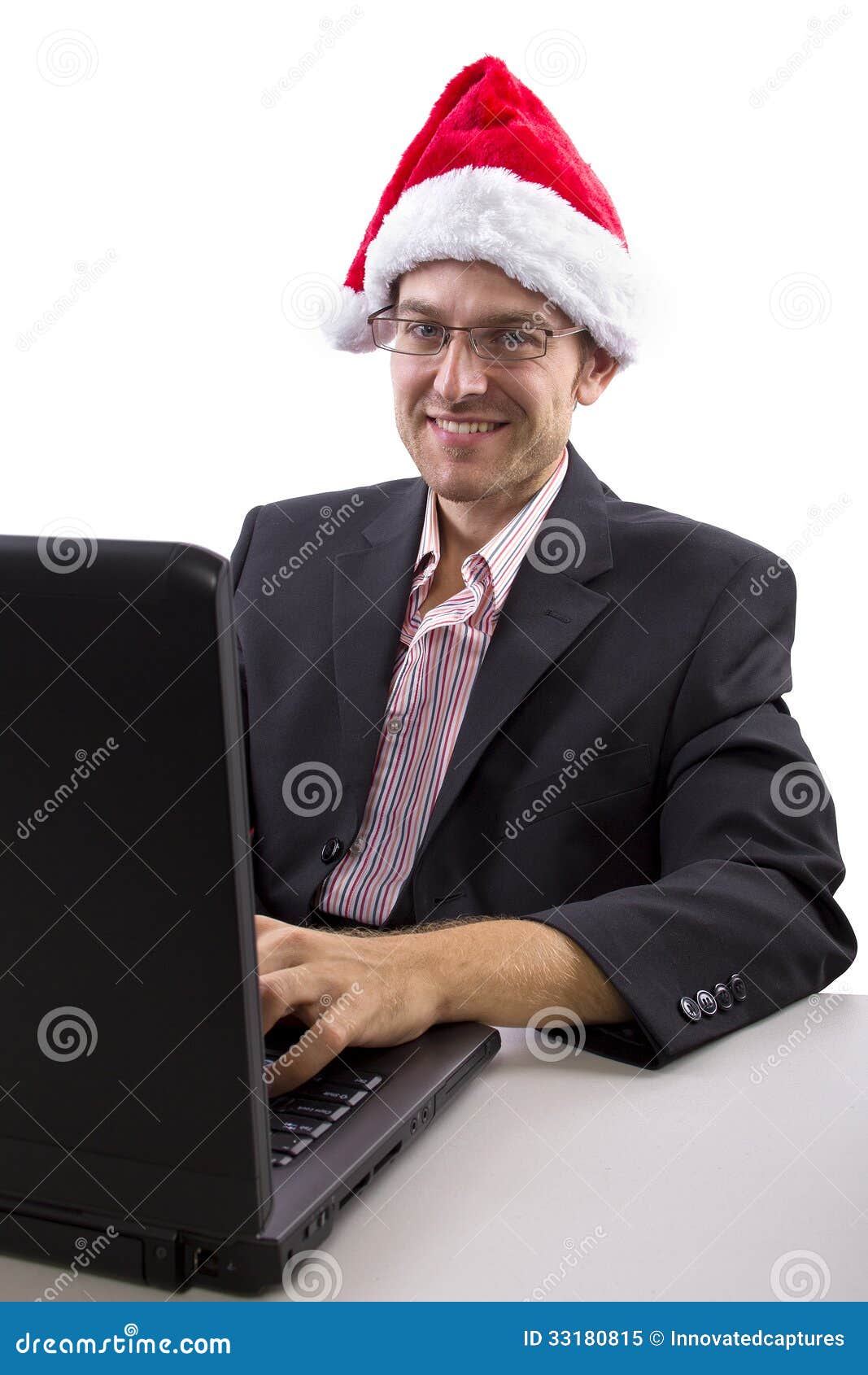 Working on Christmas stock image. Image of caucasian - 33180815