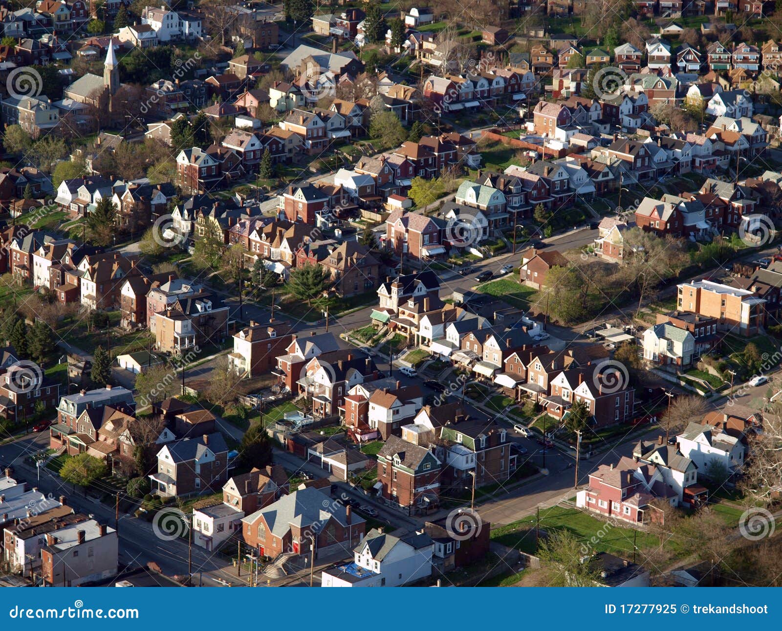 Working Class America stock image. Image of brick, townhouse - 17277925
