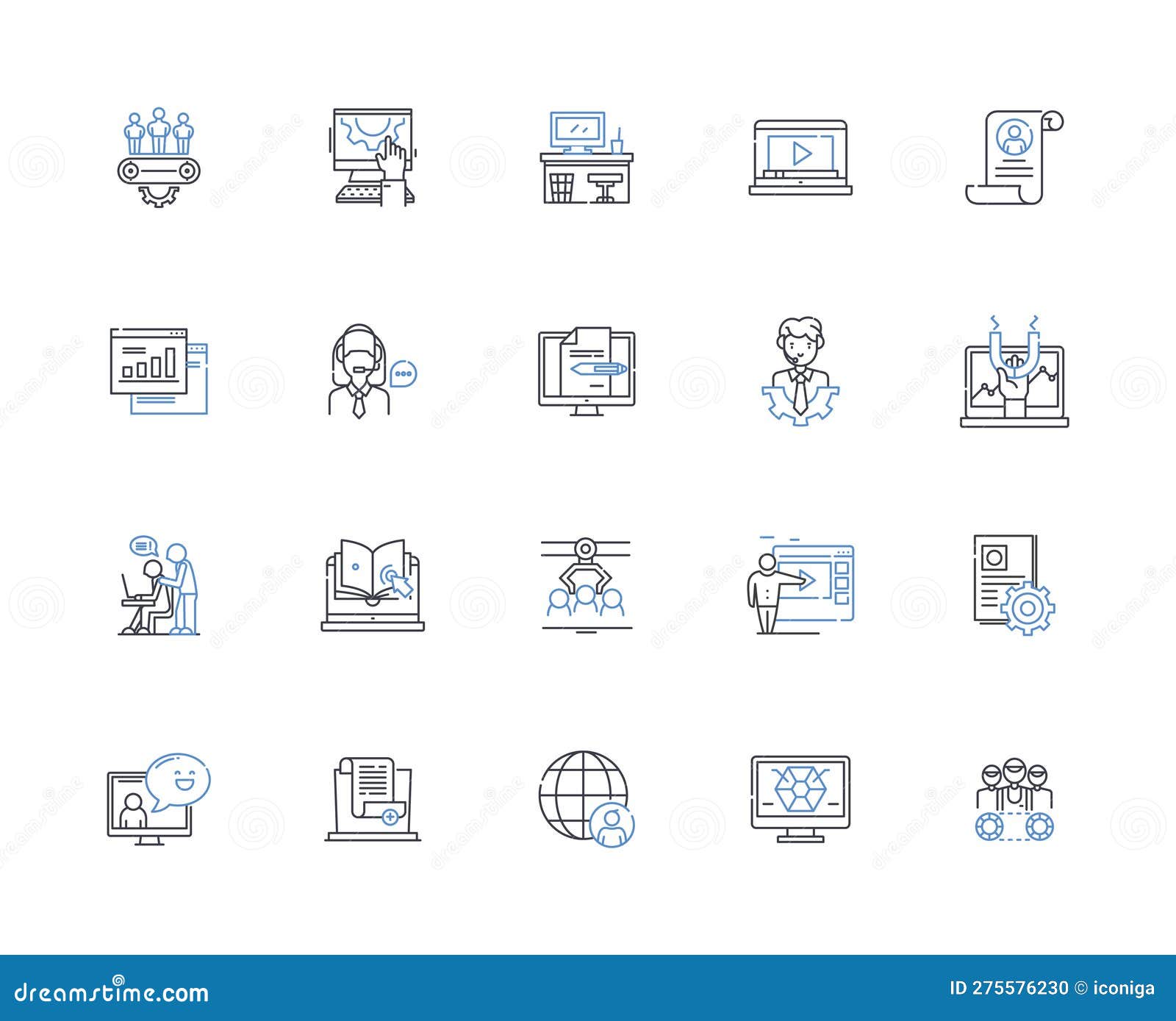 Due Diligence Vector Infographic In Minimal Outline Style Royalty-Free ...