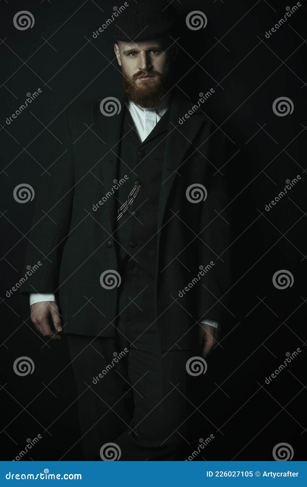A Working Class Victorian or Edwardian Man Wearing a Tweed Suit and ...