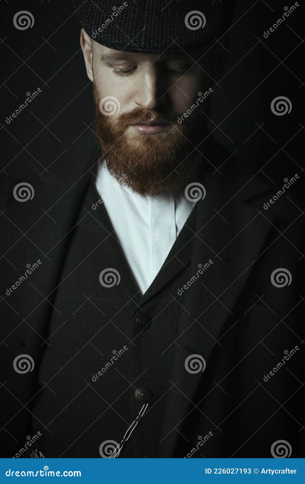 A Working Class Victorian or Edwardian Man Wearing a Tweed Suit and ...