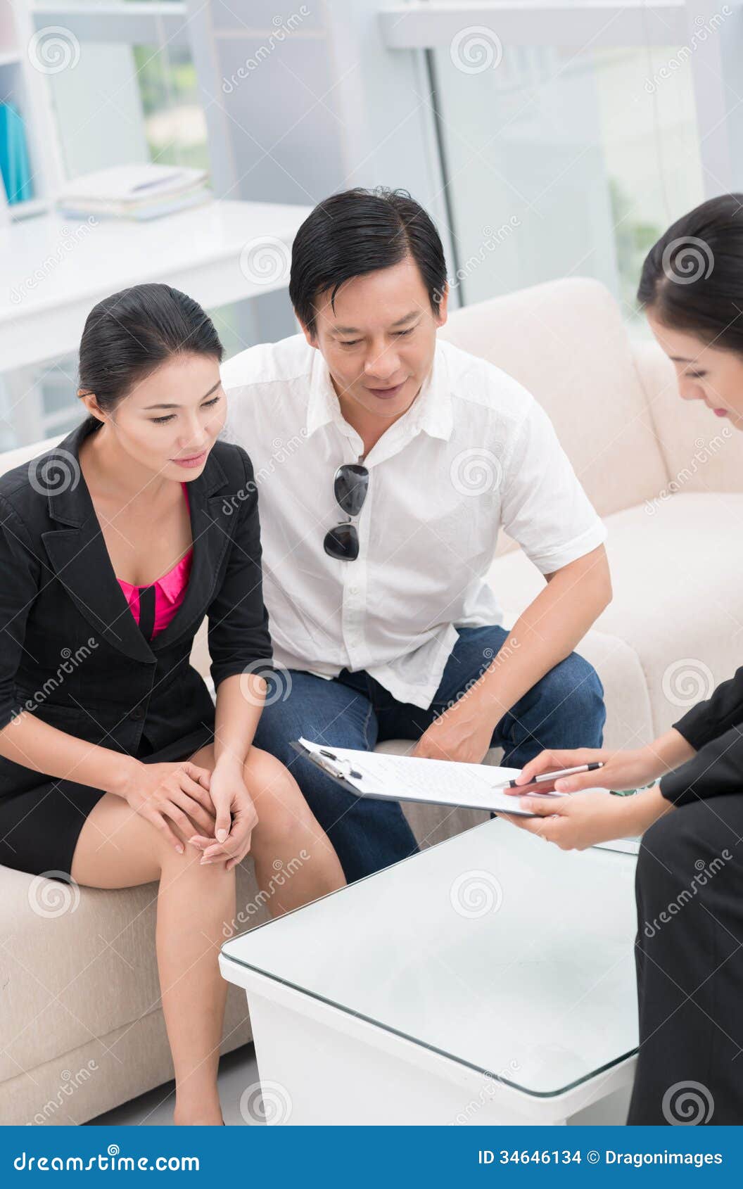 Working with the clients stock photo. Image of foreground - 34646134