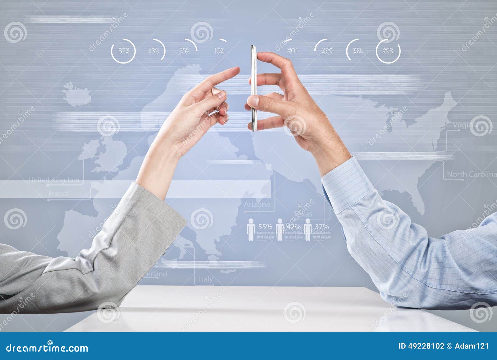 Working in cohesion stock photo. Image of devices, diagram - 49228102