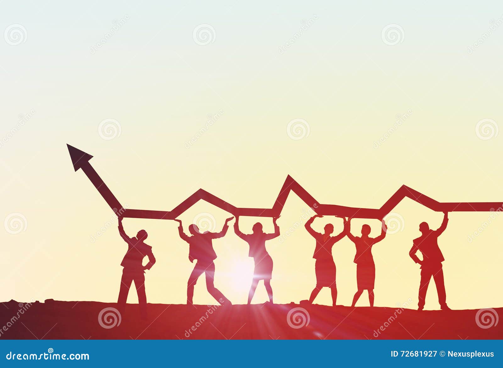 Working in Collaboration for Success Stock Image - Image of leadership ...