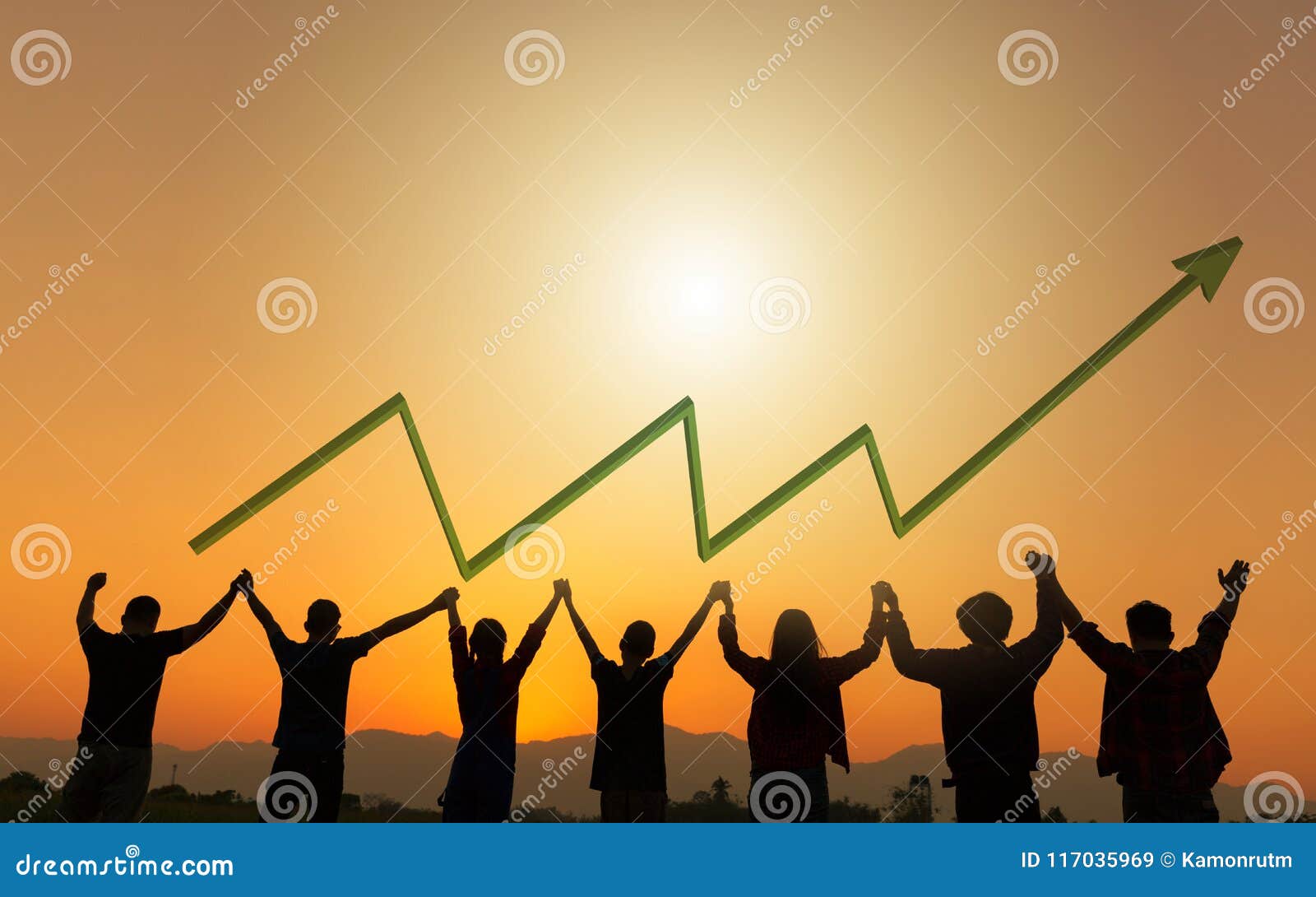 Working in Collaboration for Success. Stock Image - Image of ...