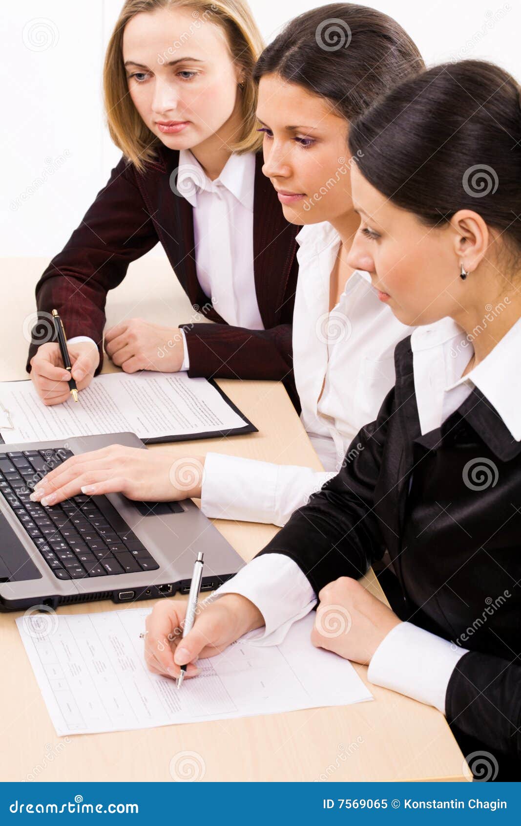 Working colleagues stock image. Image of head, business - 7569065