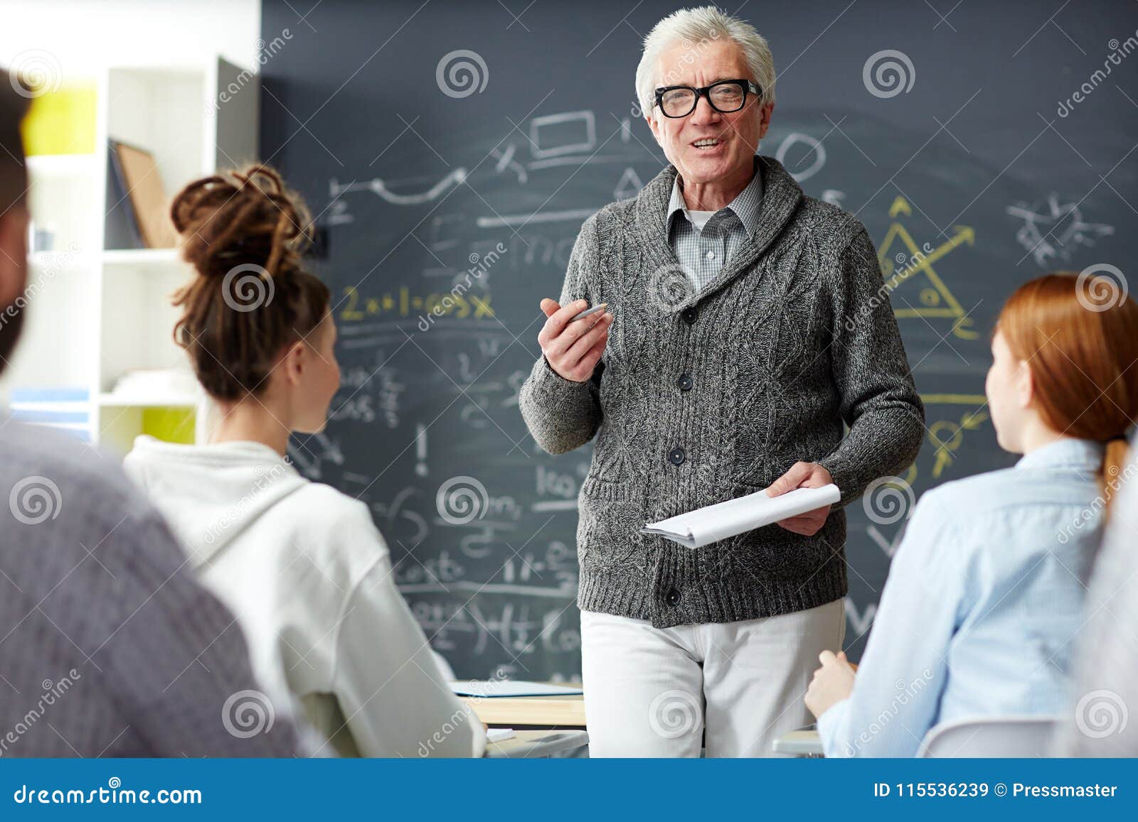 Working in college stock image. Image of girl, classroom - 115536239