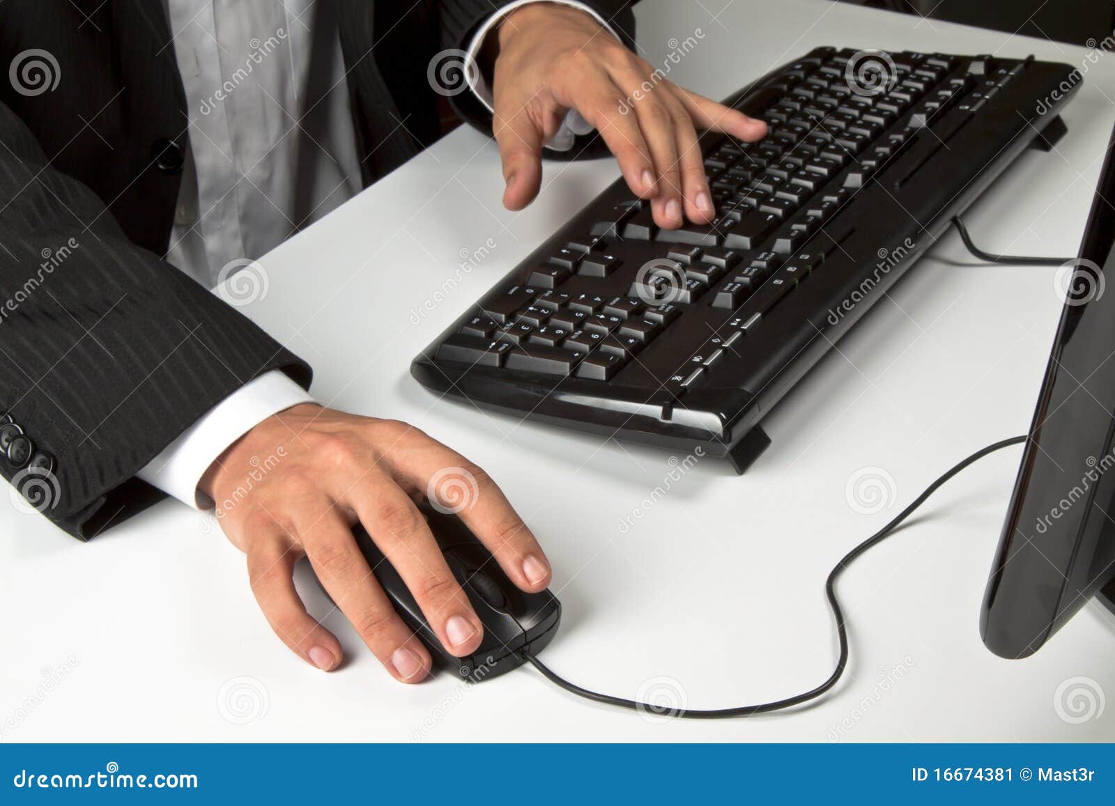 Working on computer stock image. Image of laptop, output - 16674381