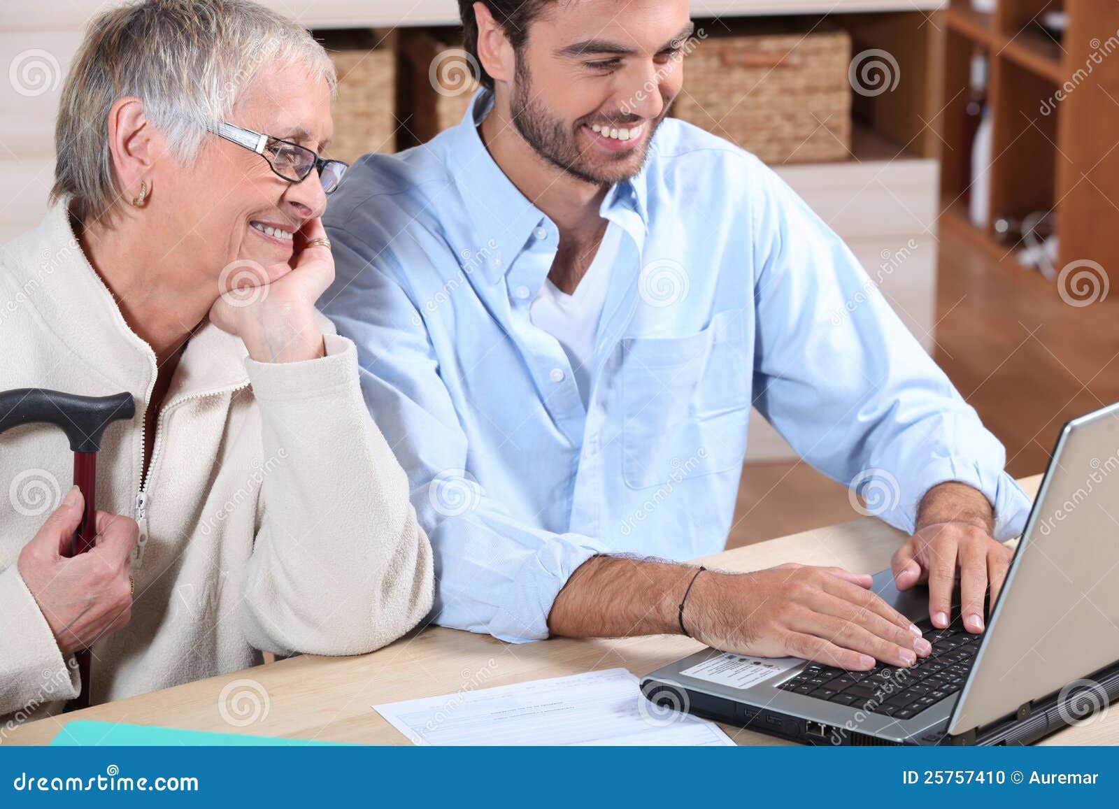 Working on the computer stock photo. Image of indoors - 25757410