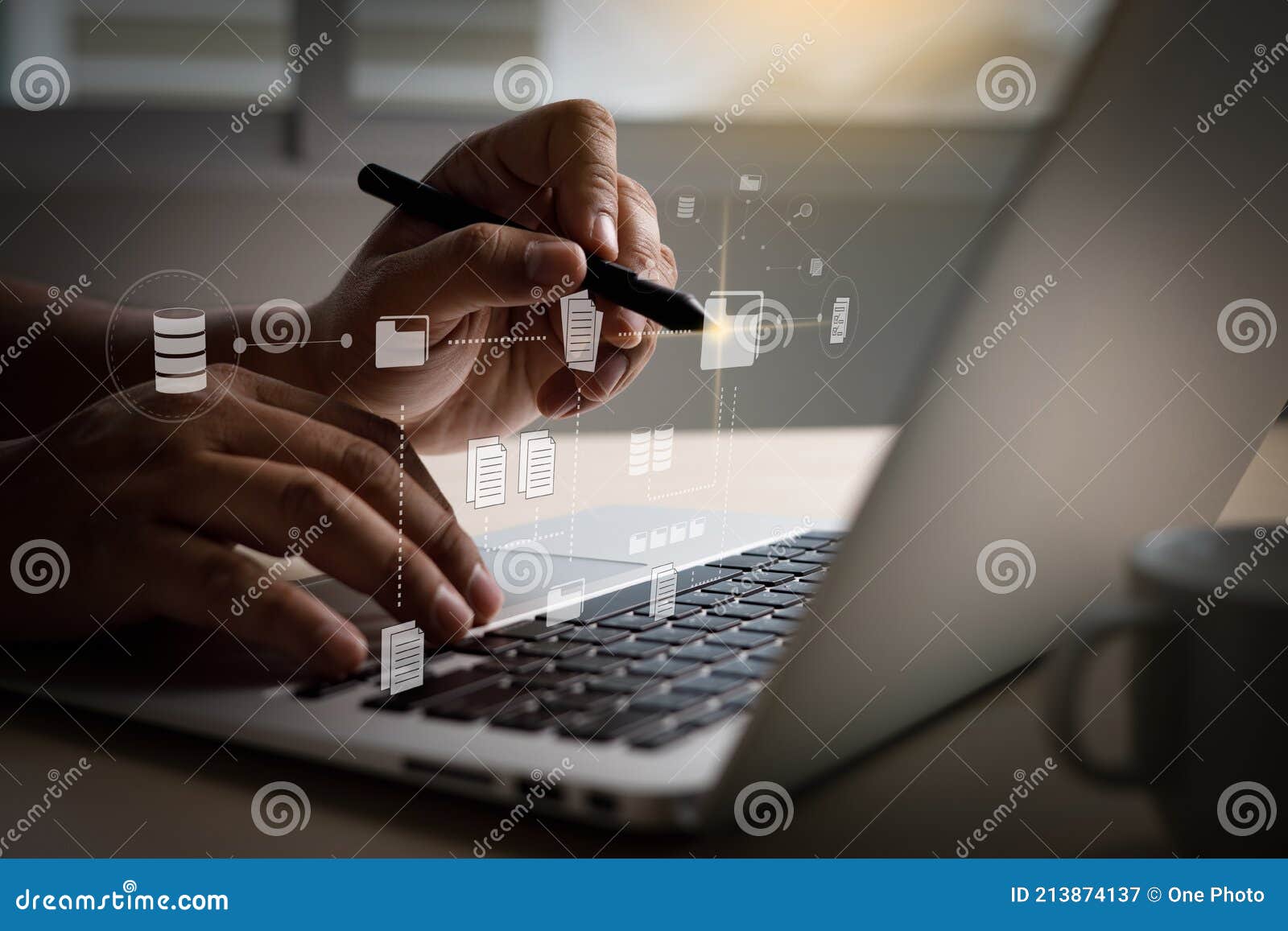 It Working on Computer Business Processes Document Management System ...