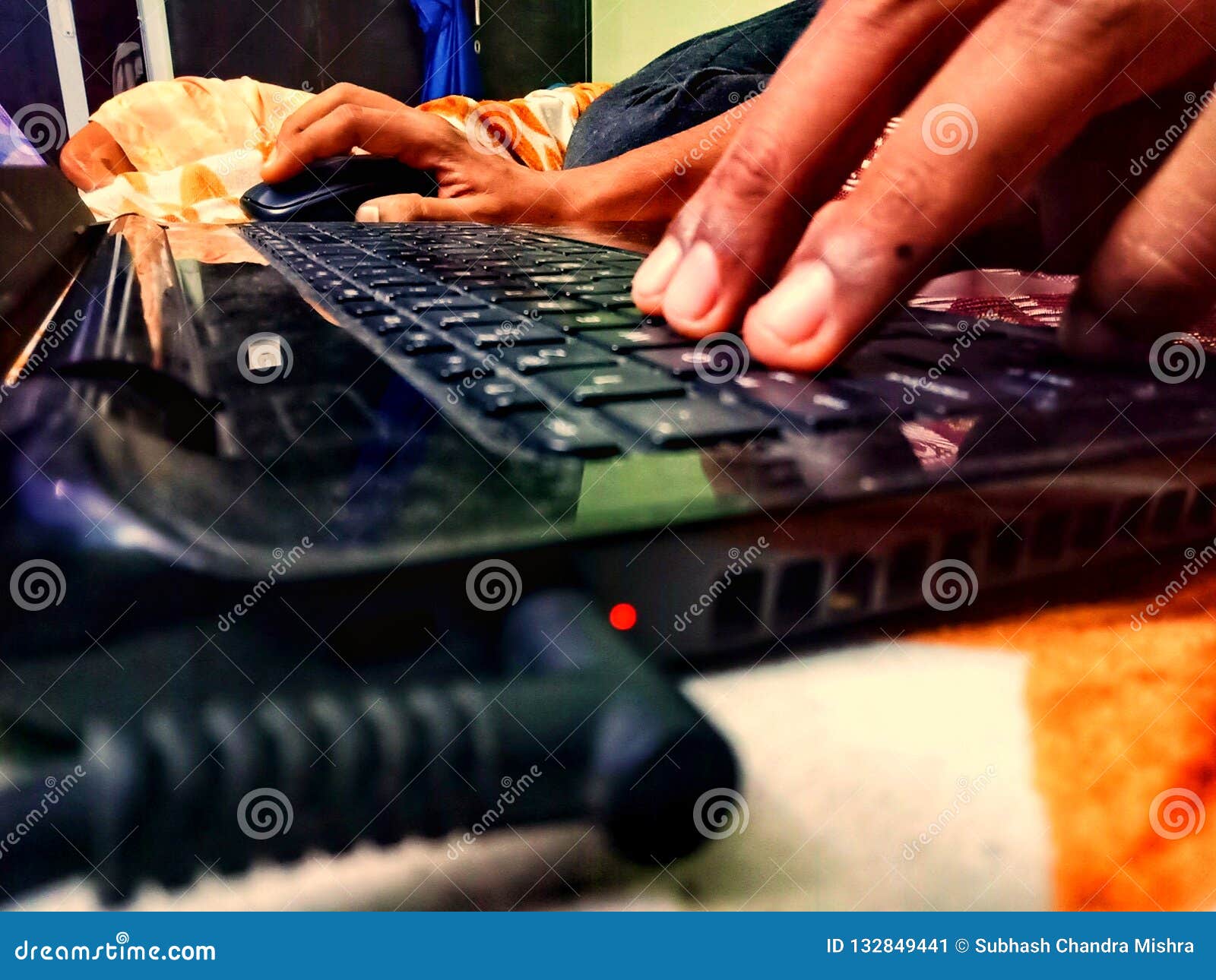 Working on Computer, Keyboard Stock Image - Image of working, mouse ...