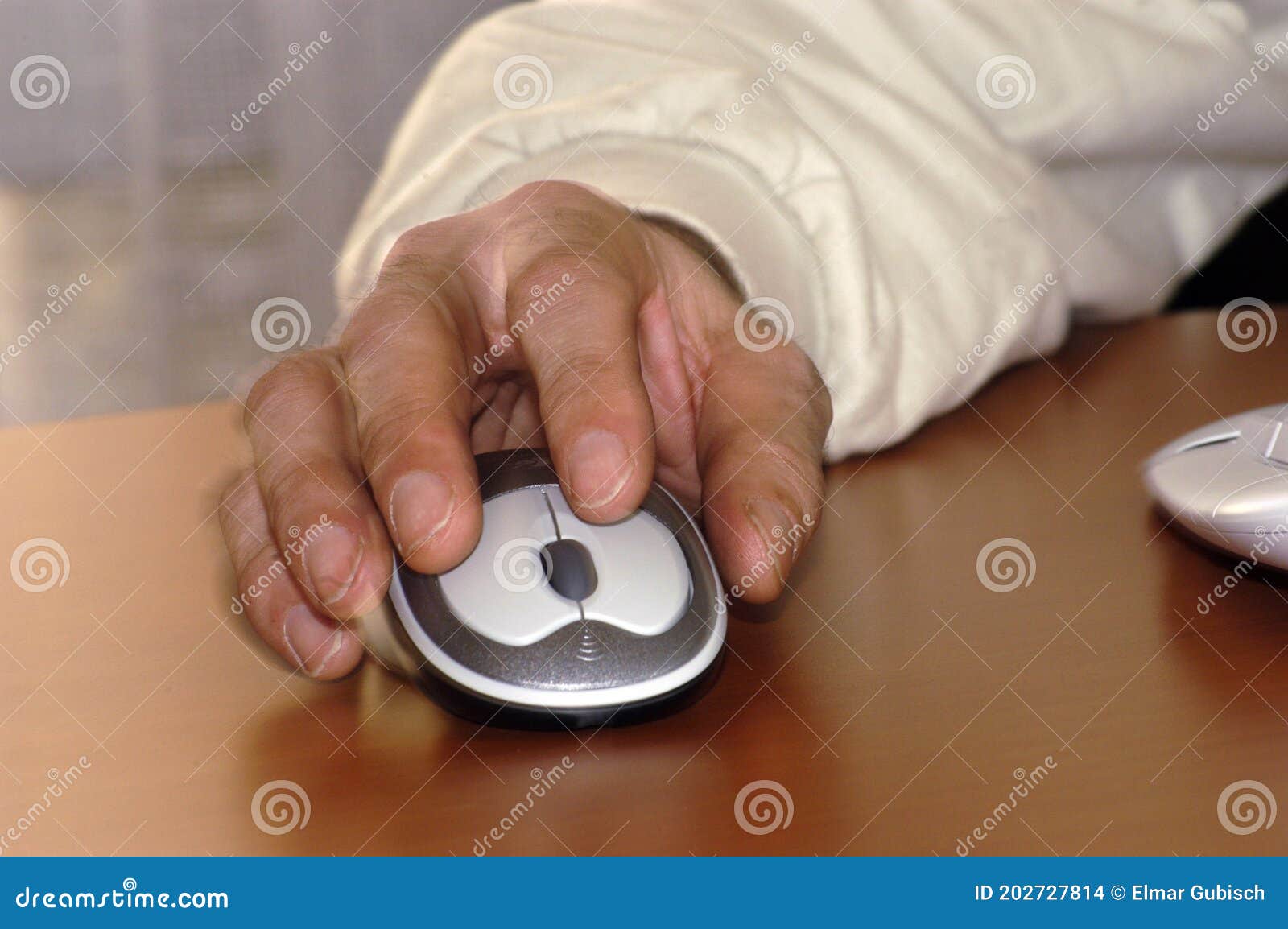 Working with a Computer Mouse Stock Photo - Image of education, network ...