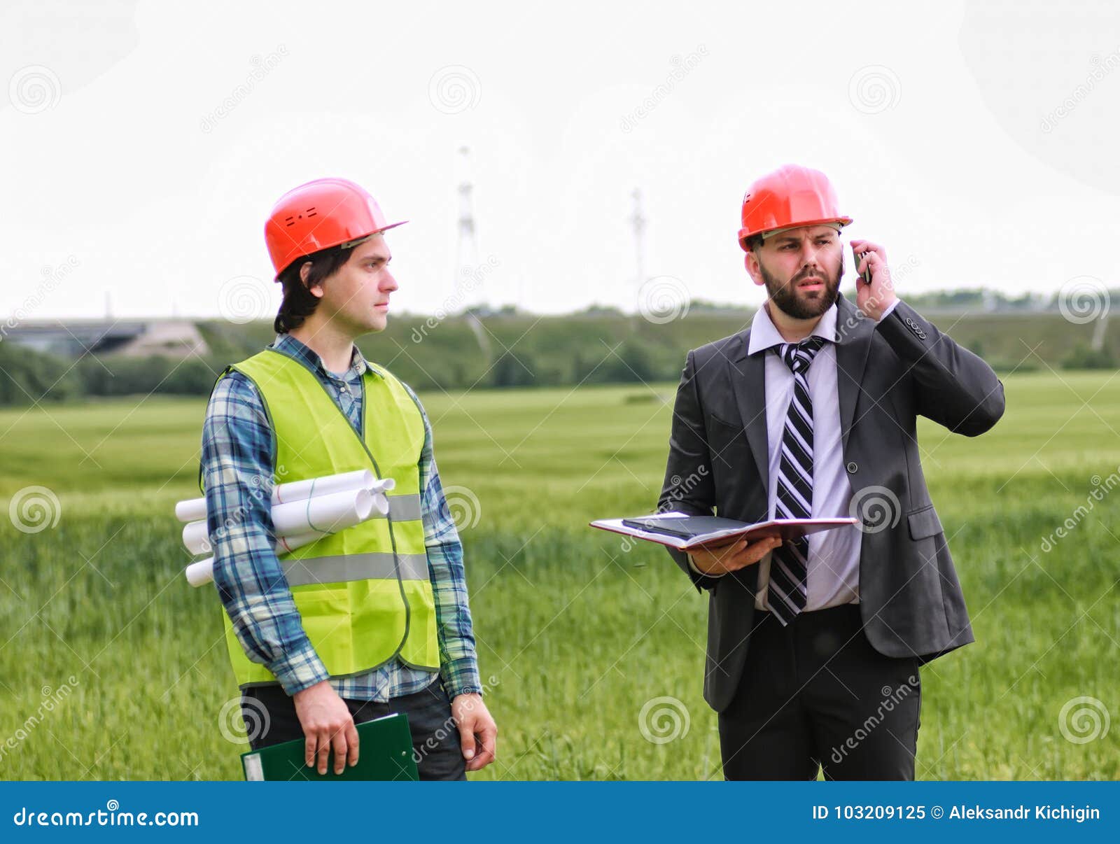 Man with Cottage Plan Construction Stock Image - Image of occupation ...