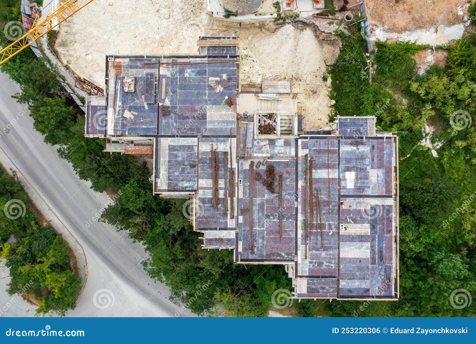 Working at the Construction Site, Building a New House. Stock Photo ...