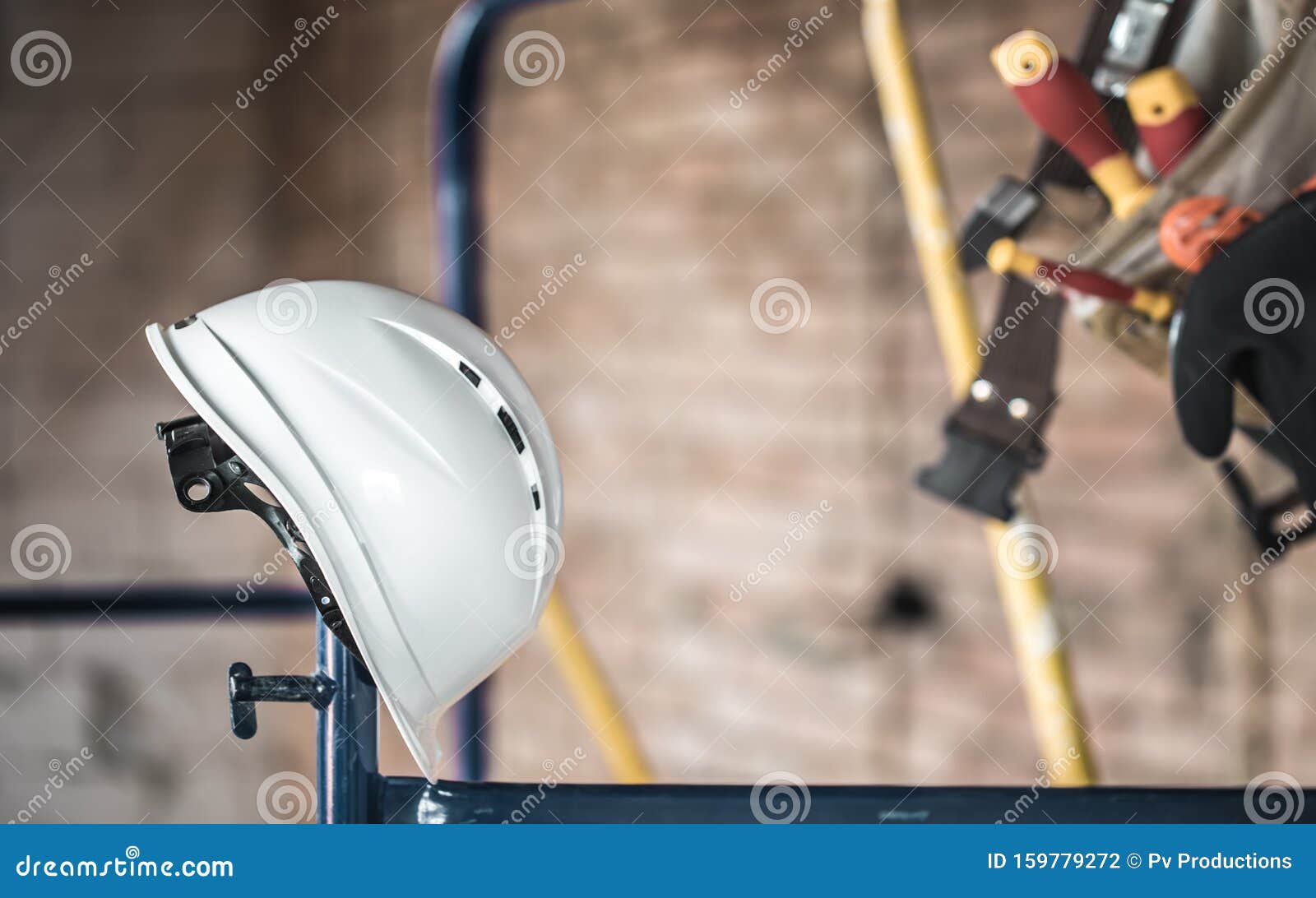 Working Construction Tool. Builder`s Accessories Stock Photo - Image of ...
