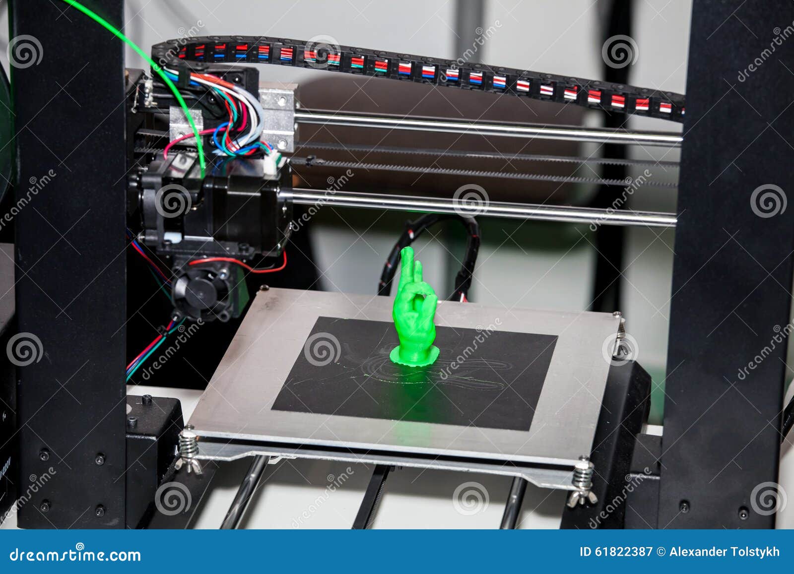 Working 3d printer stock image. Image of computer, software - 61822387