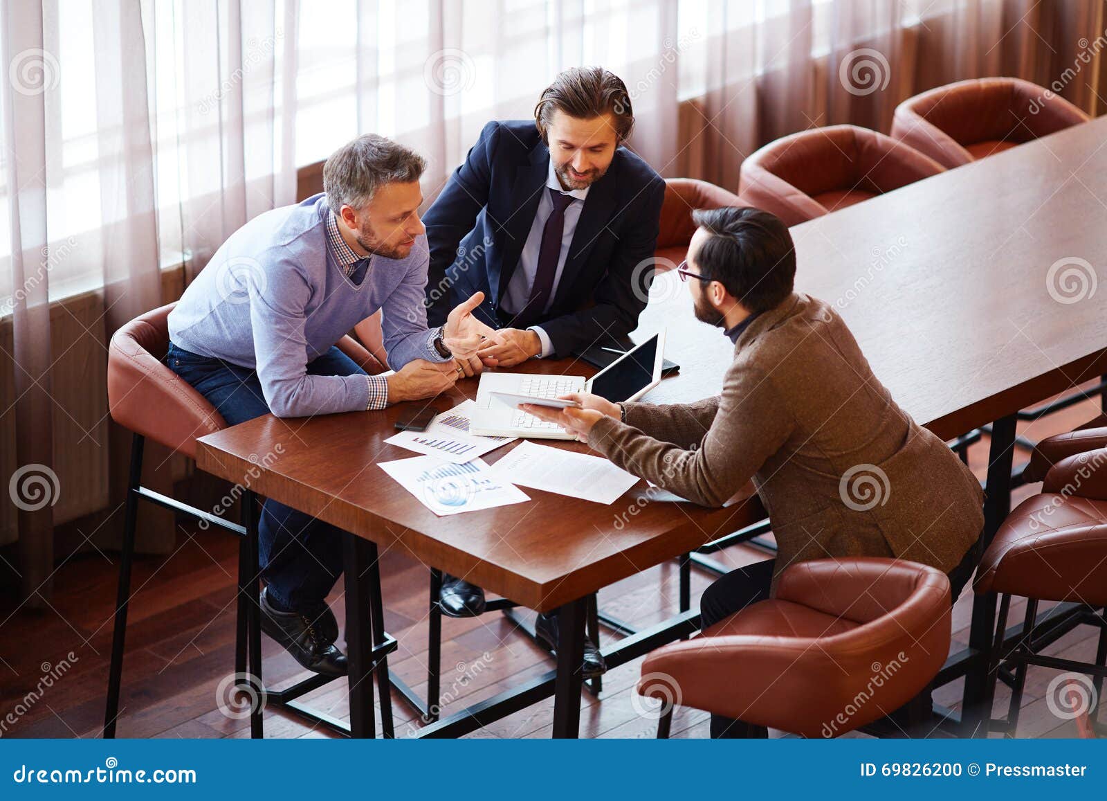 Working with data stock photo. Image of workplace, adult - 69826200