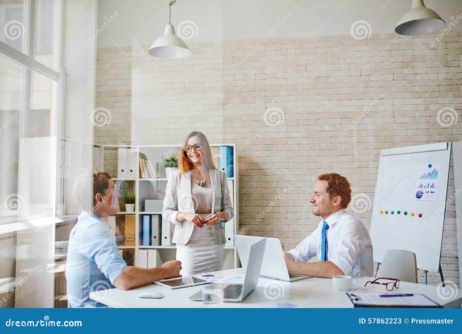 Working day of managers stock image. Image of manager - 57862223