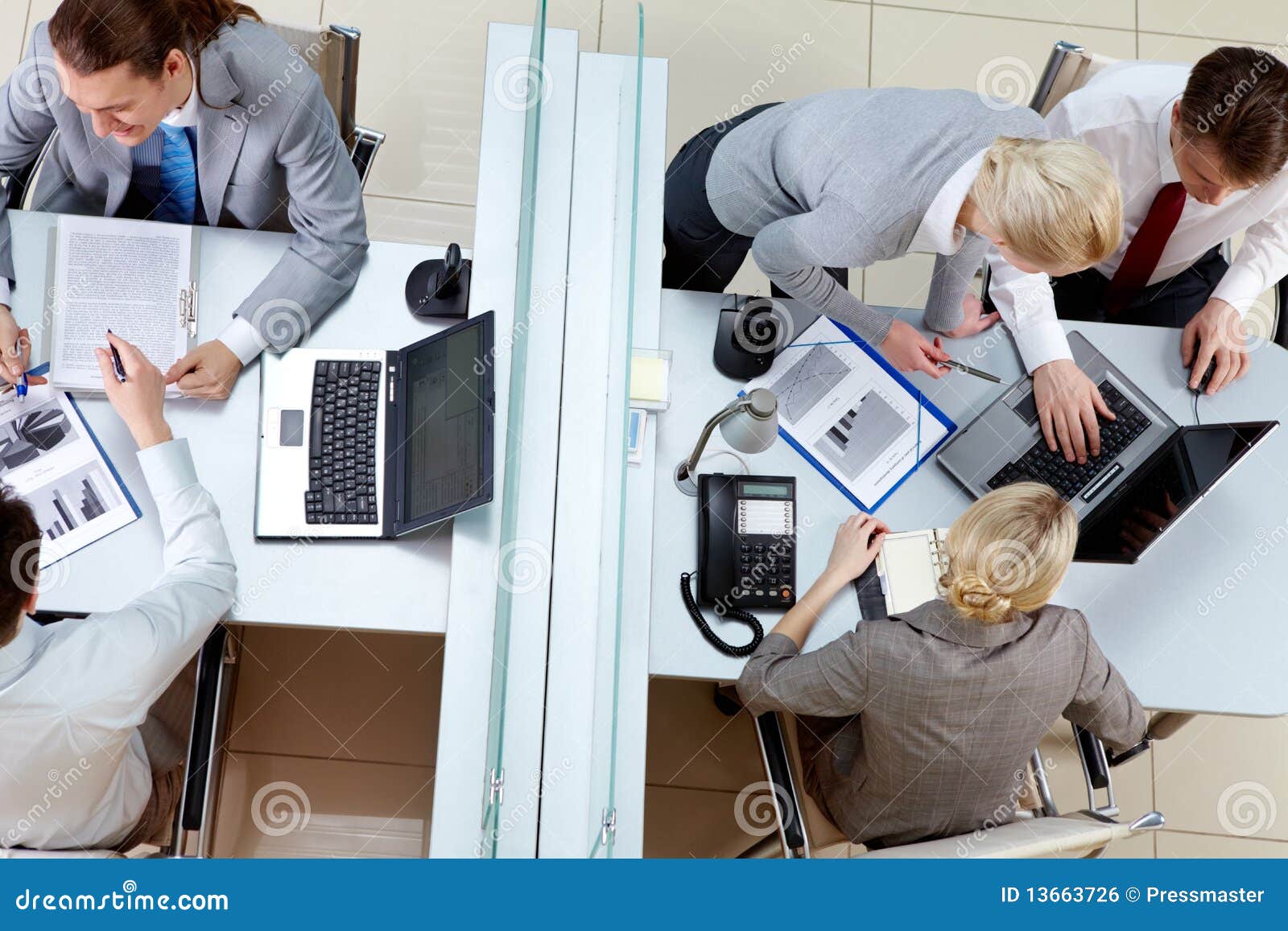 Working day in office stock photo. Image of discuss, idea - 13663726