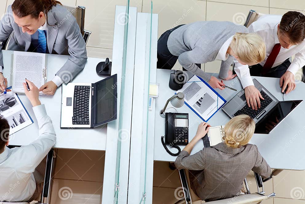 Working day in office stock photo. Image of discuss, idea - 13663726