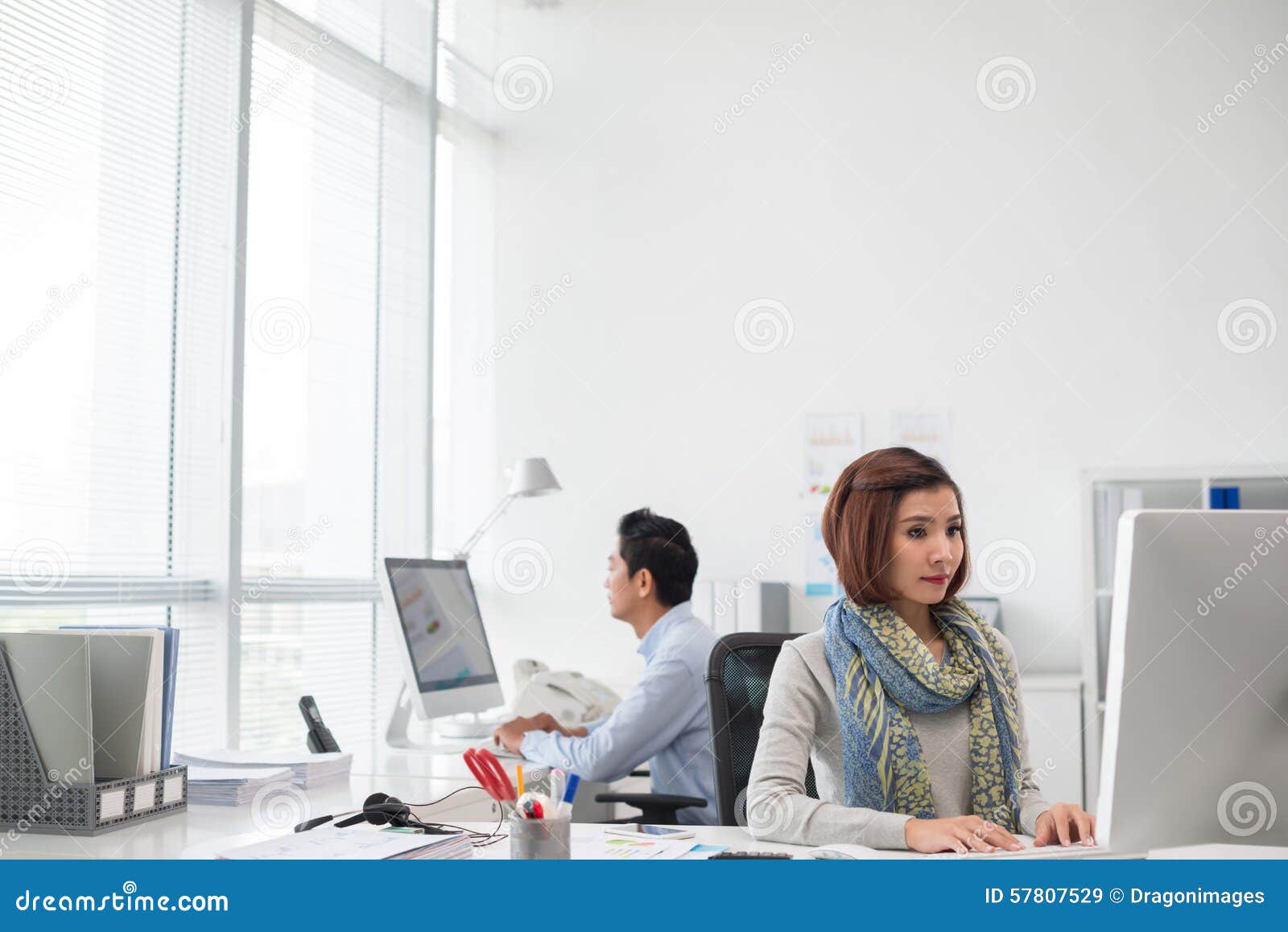 Working day in the office stock image. Image of workflow - 57807529