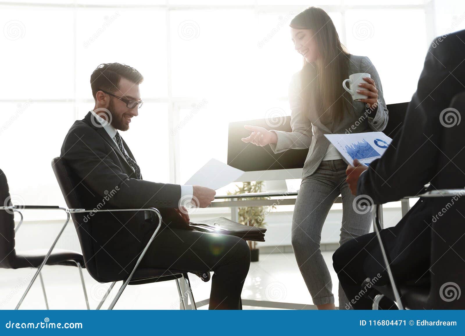 Working day in the office. stock image. Image of partner - 116804471