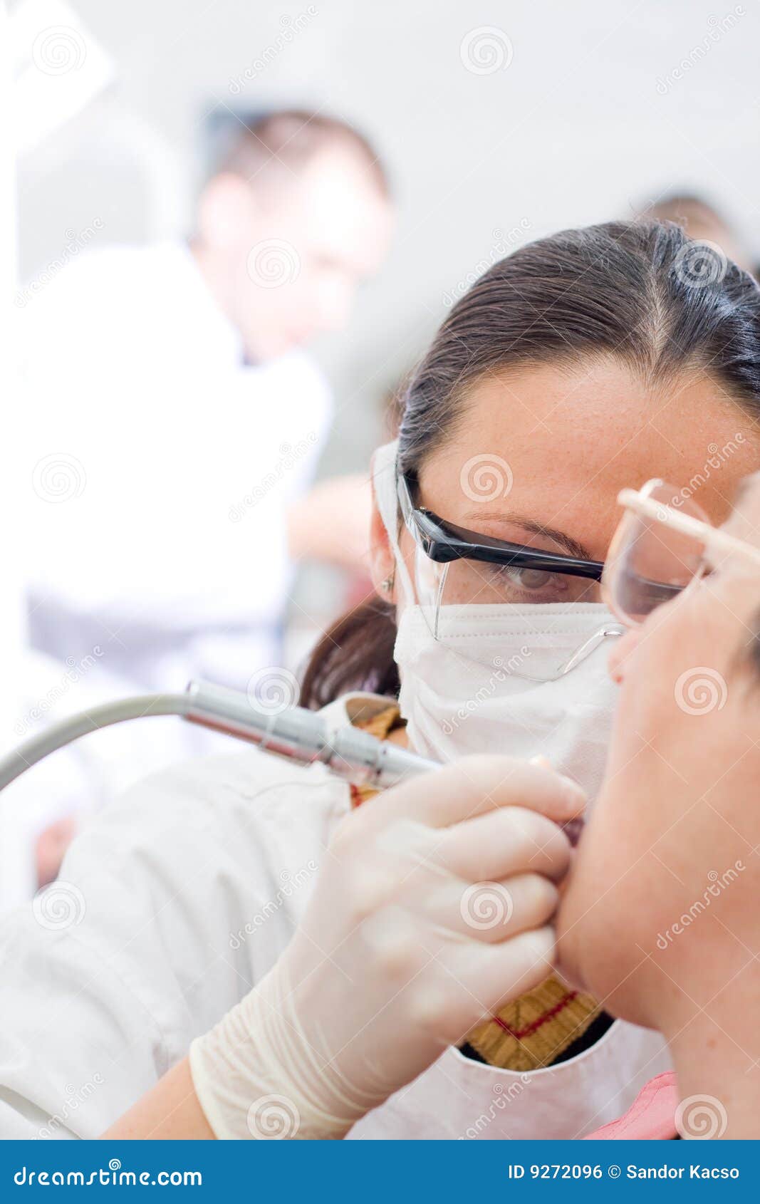 Working dentist stock photo. Image of helping, health - 9272096