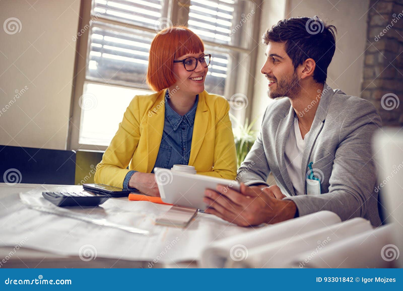 Working on Design- Architect Enjoying Working on Project Stock Photo ...