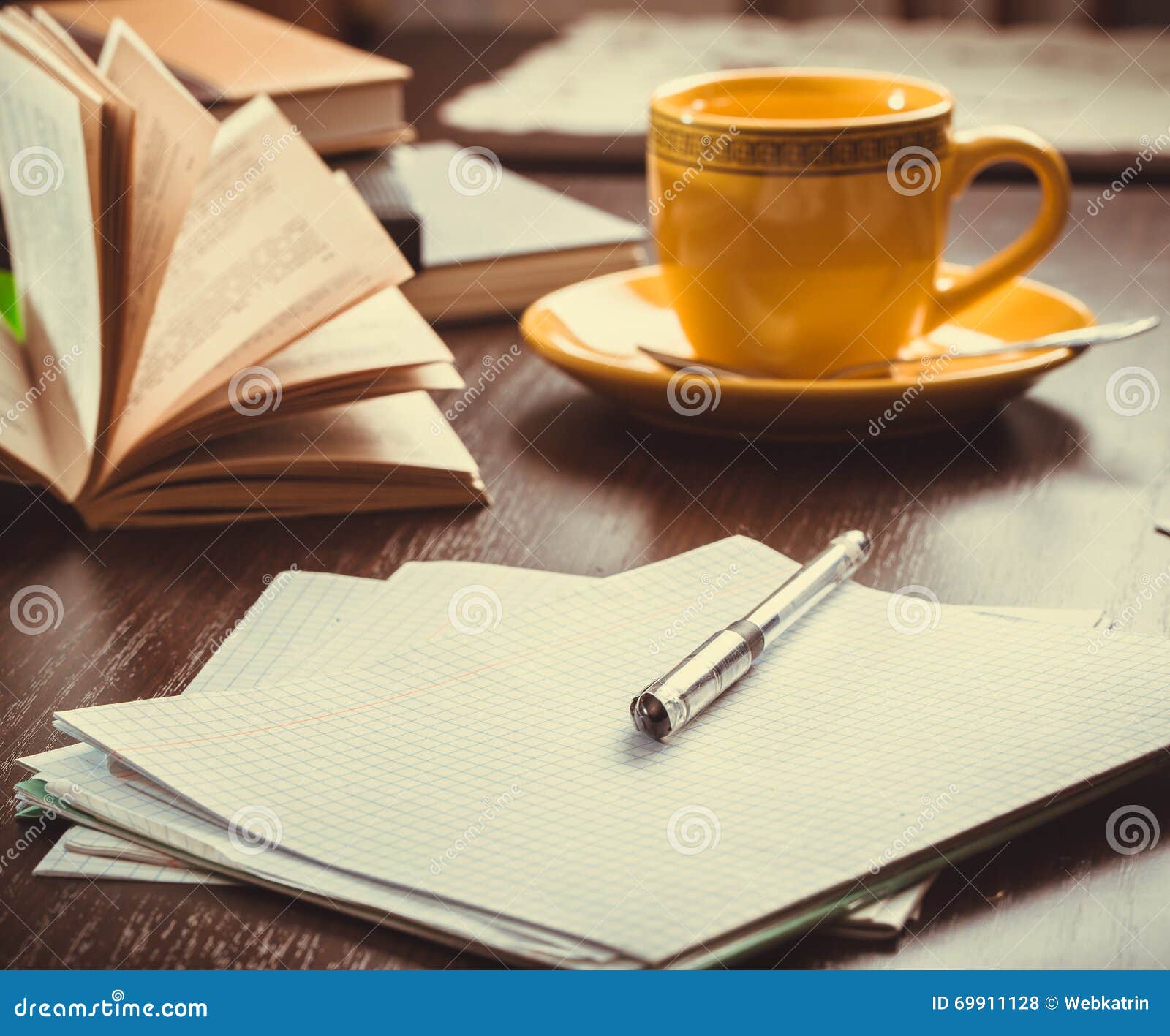 Working disorder on a desk stock photo. Image of concept - 69911128