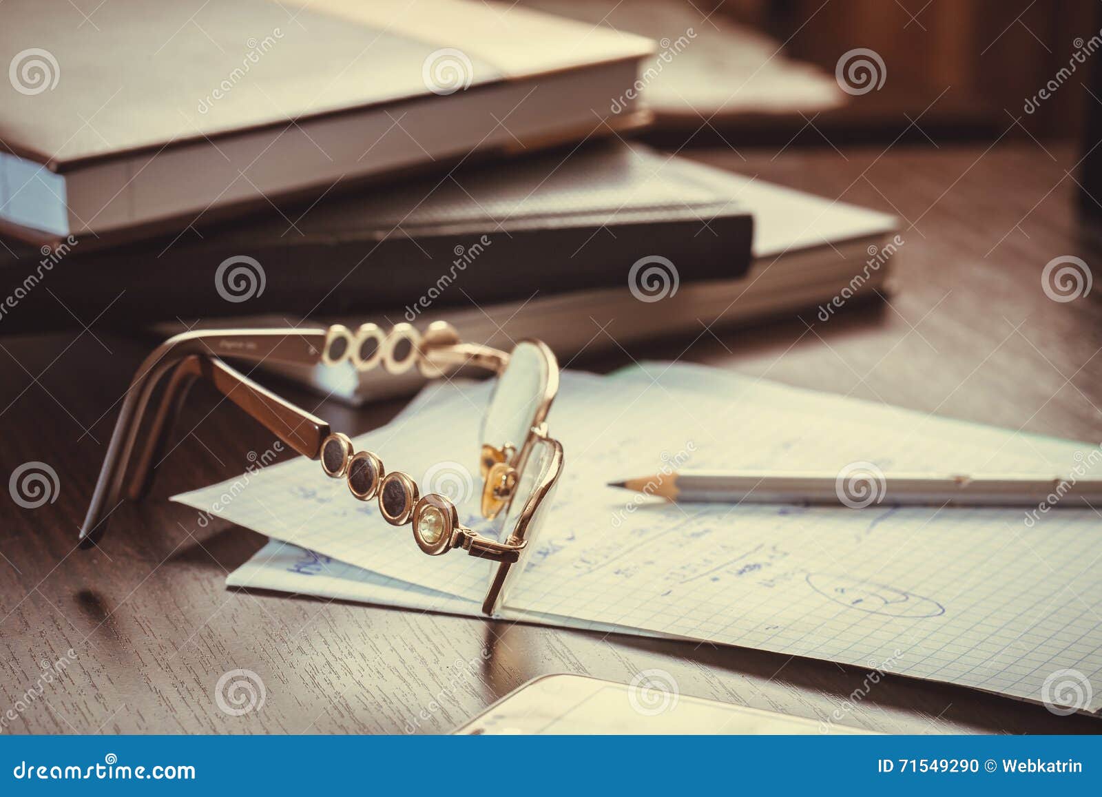 Working disorder on a desk stock photo. Image of desk - 71549290