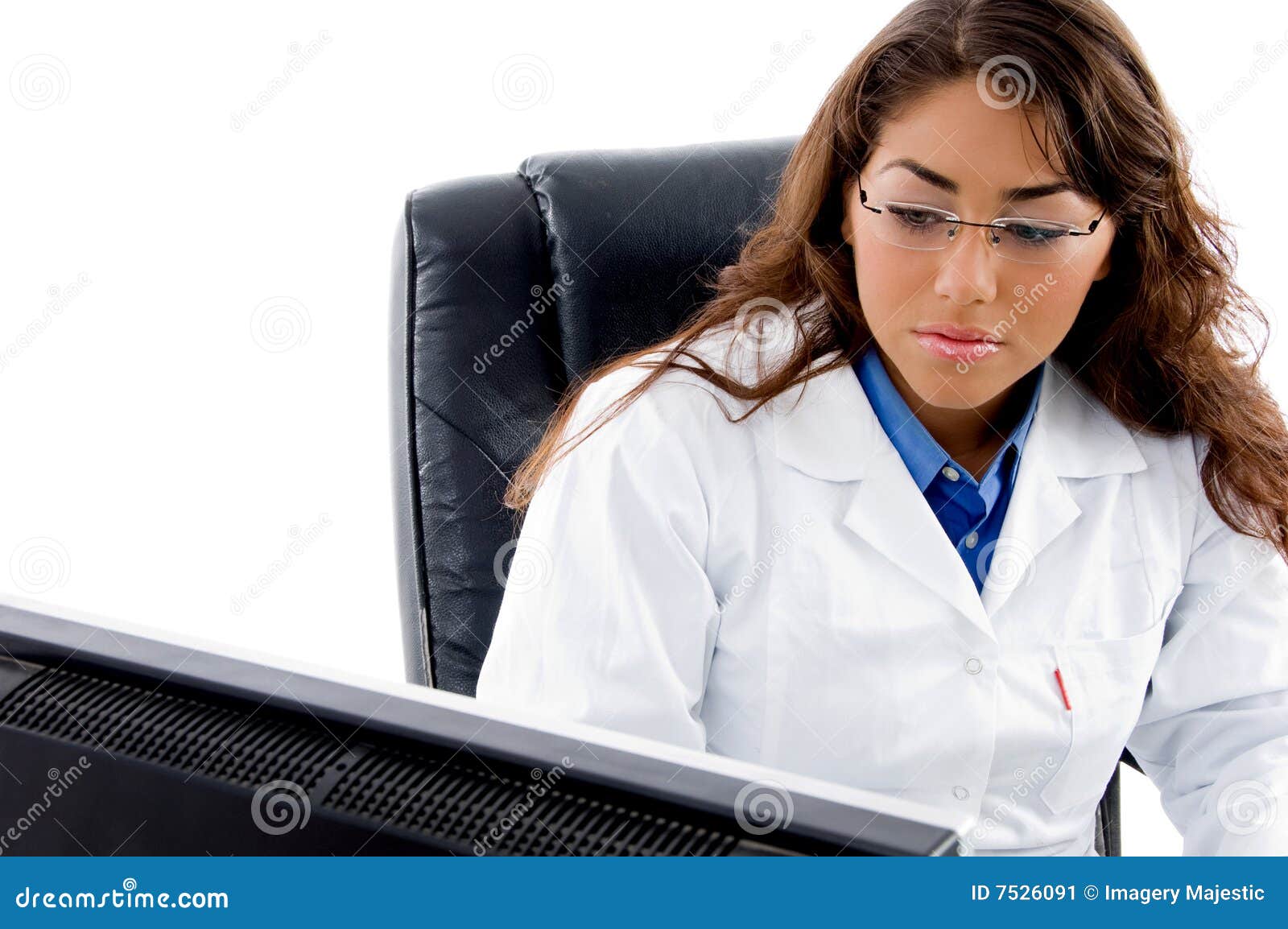 Working doctor stock image. Image of alone, isolated, practitioner ...