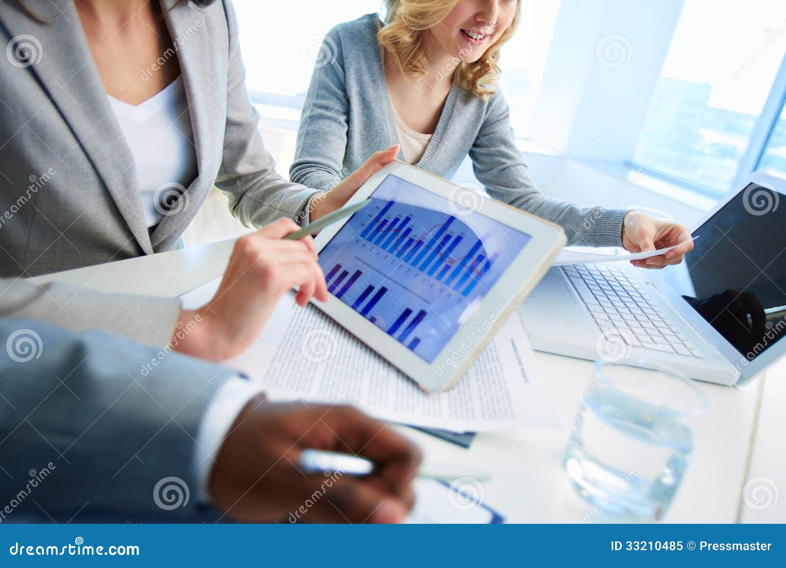 Working with document stock image. Image of contemporary - 33210485