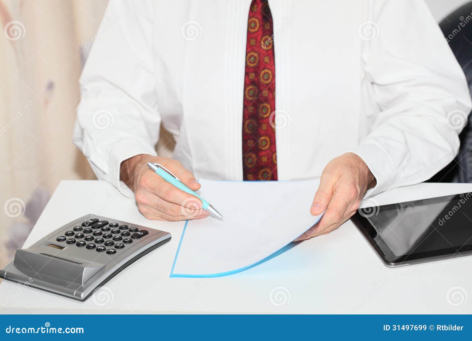 Working with document stock image. Image of banner, computer - 31497699