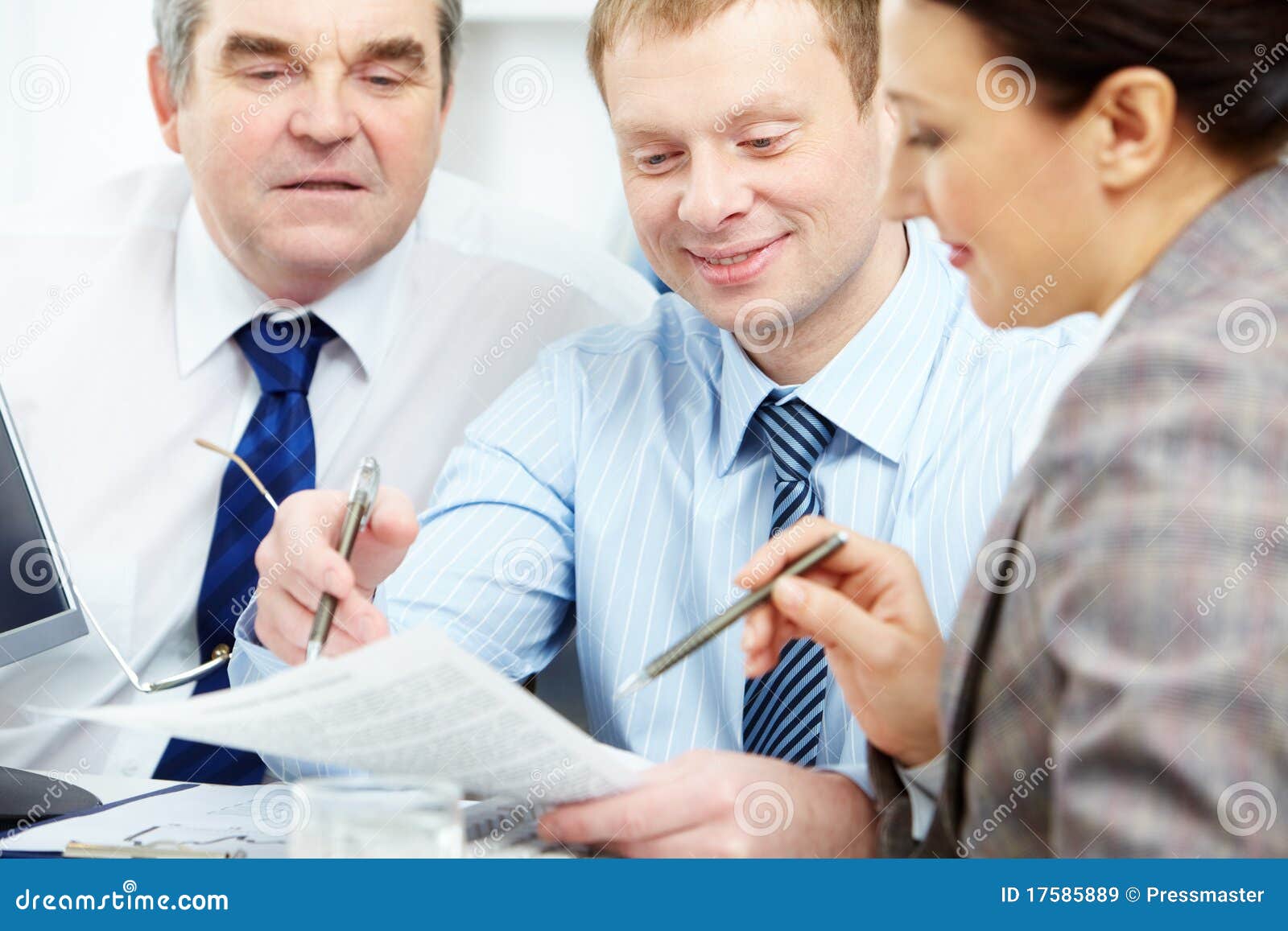 Working with documents stock image. Image of communication - 17585889