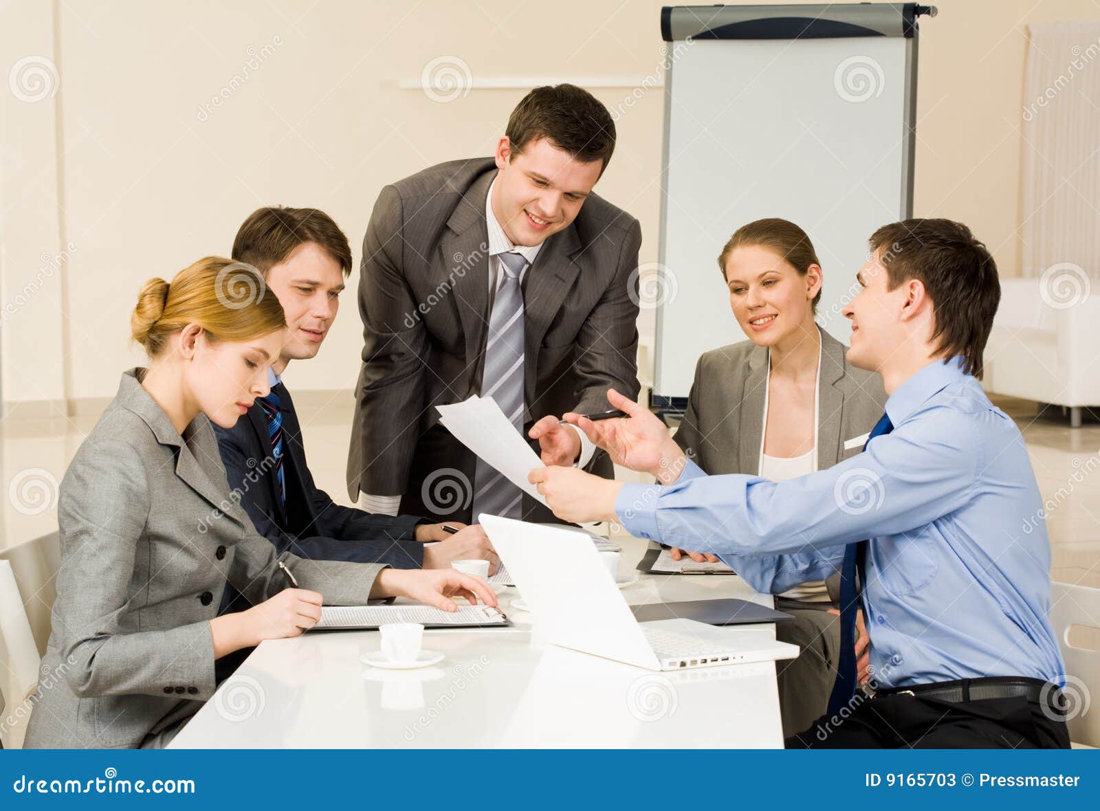 Working with documents stock image. Image of collaboration - 9165703