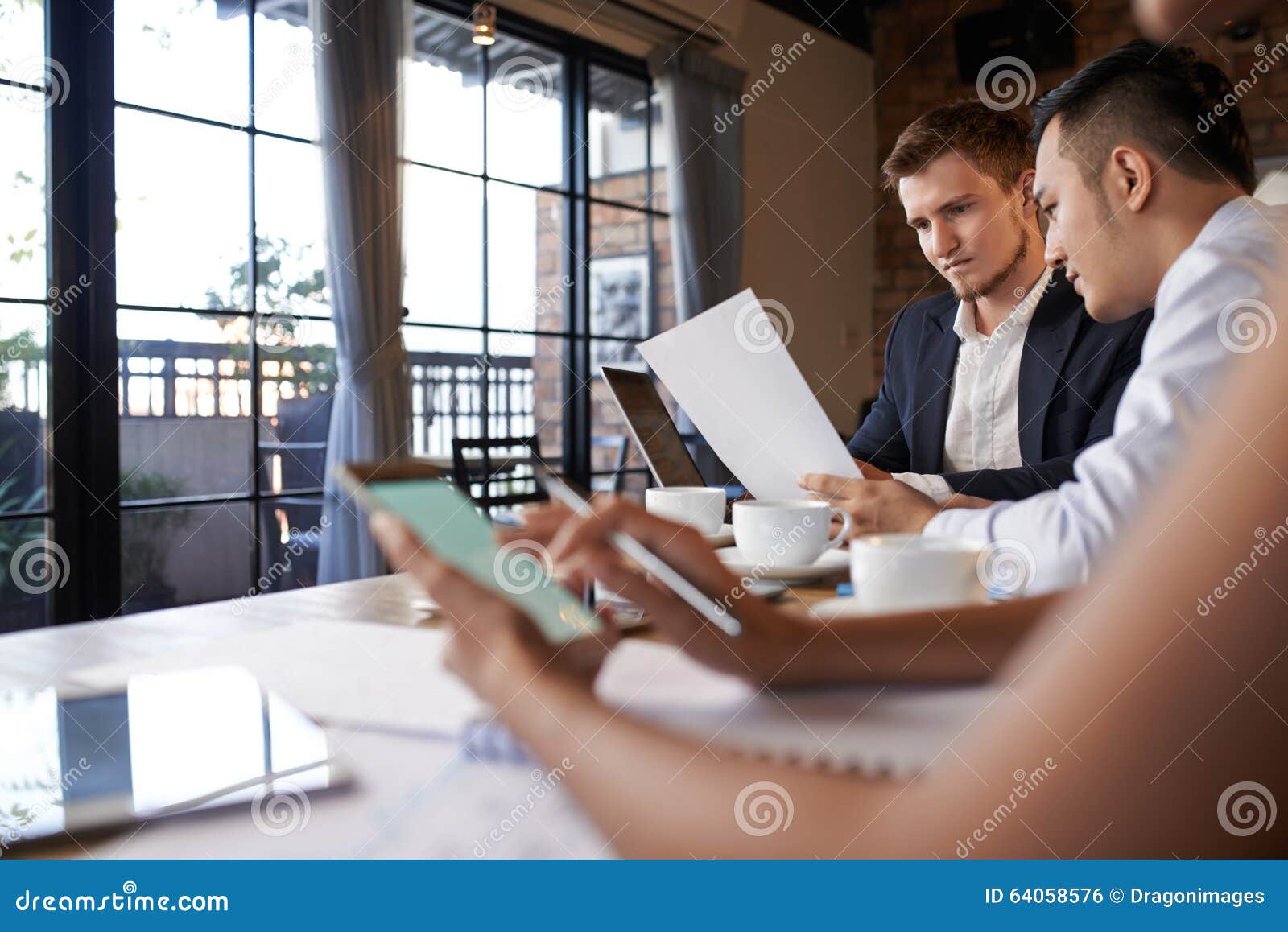 Working with documents stock photo. Image of business - 64058576
