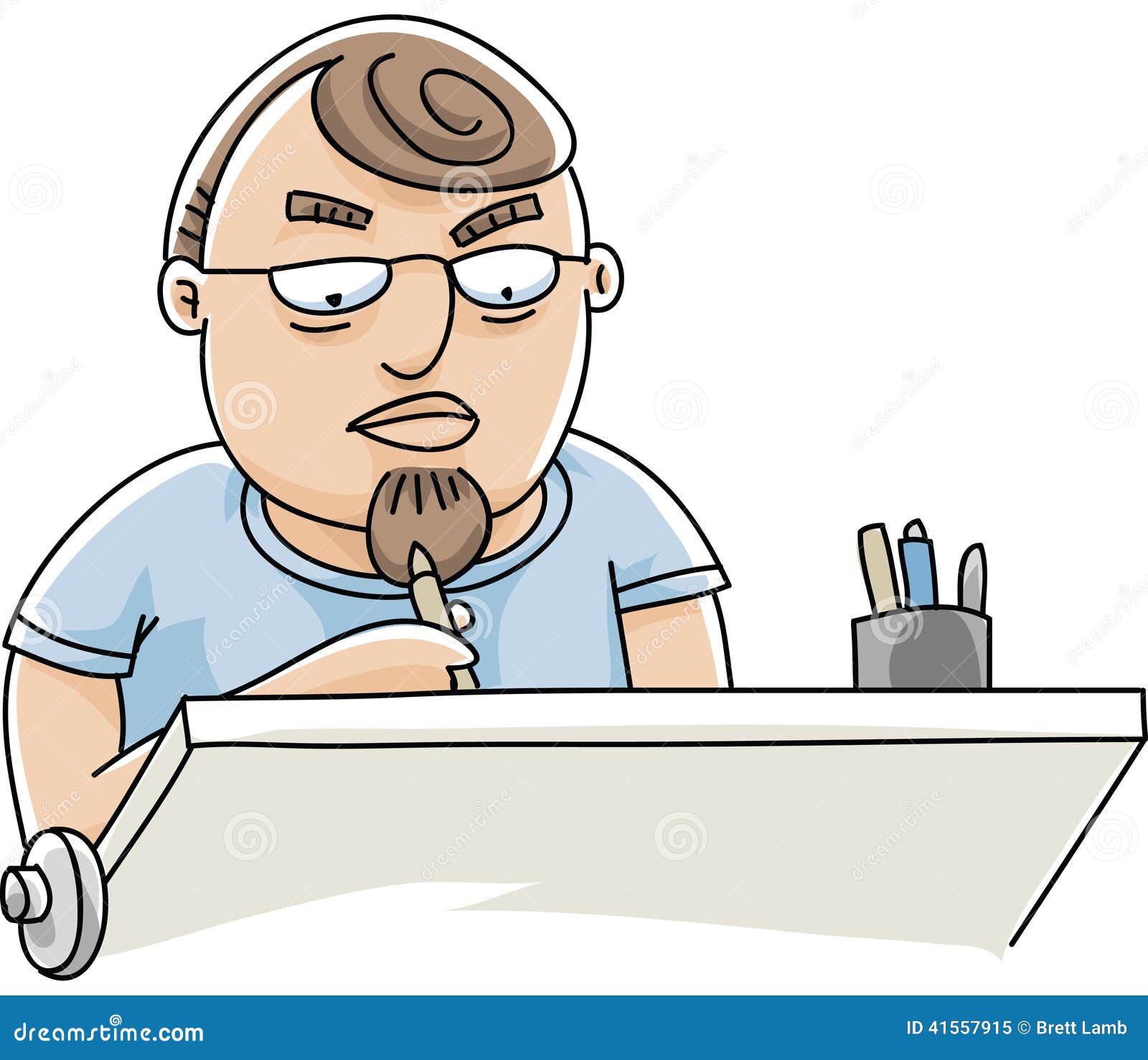 Working Draftsman stock illustration. Illustration of drafting - 41557915