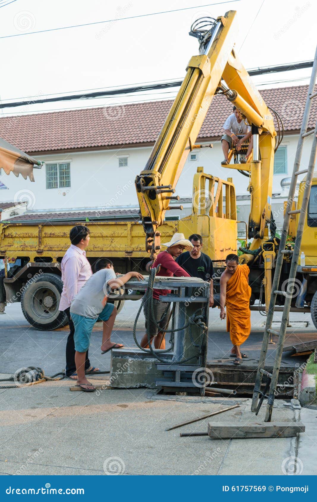 Working for drain cleaning editorial stock image. Image of cleaning ...