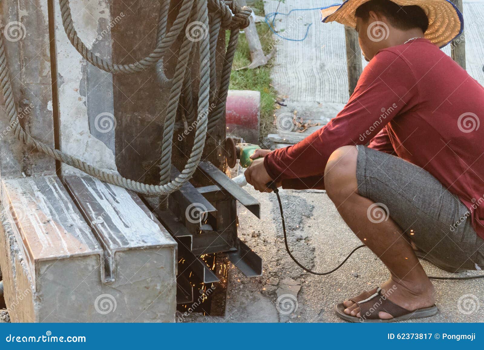 Working for drain cleaning editorial photography. Image of outdoor ...