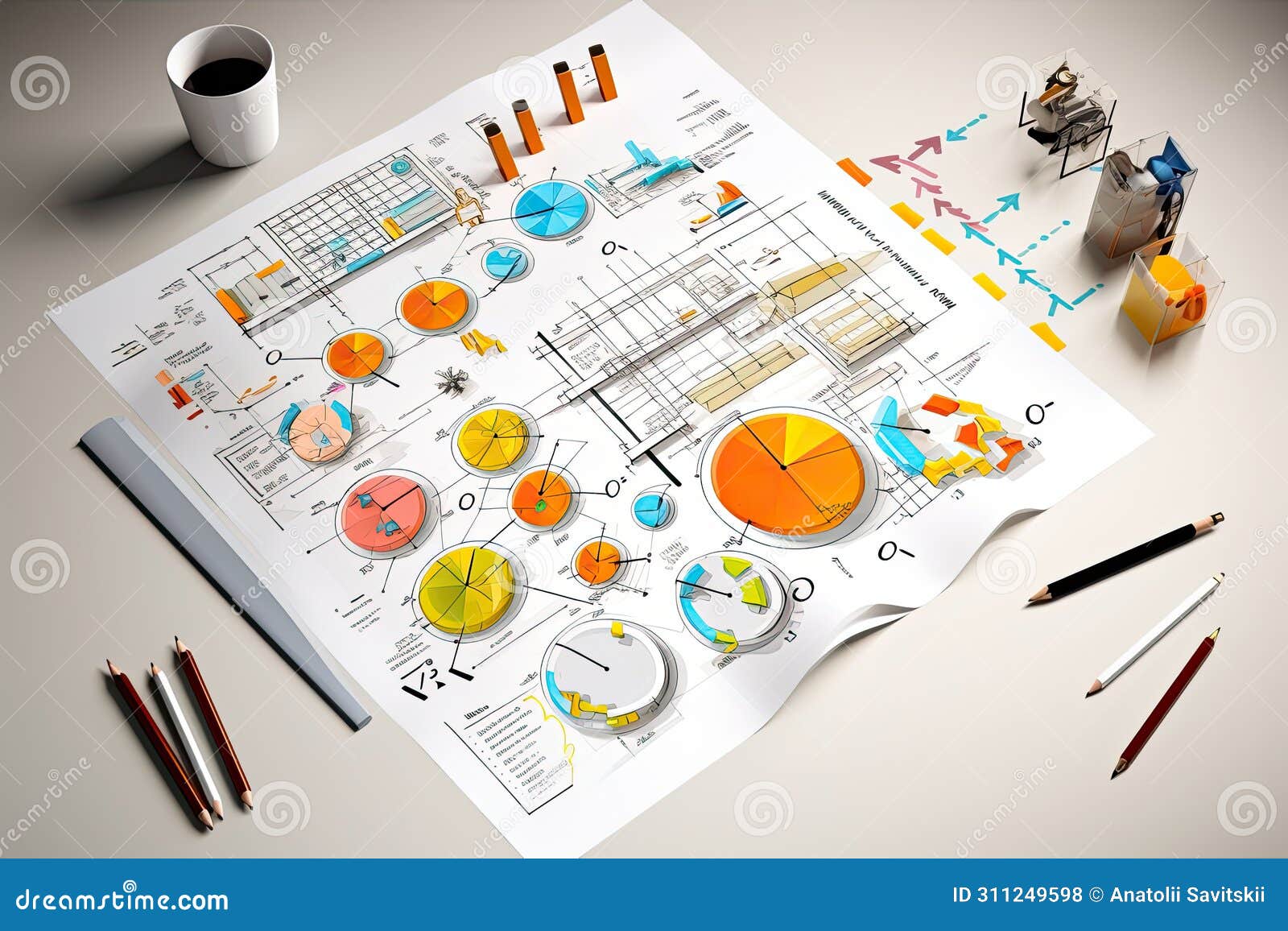 Working Drawings and Graphs on the Desktop, Plans and Project Analysis ...