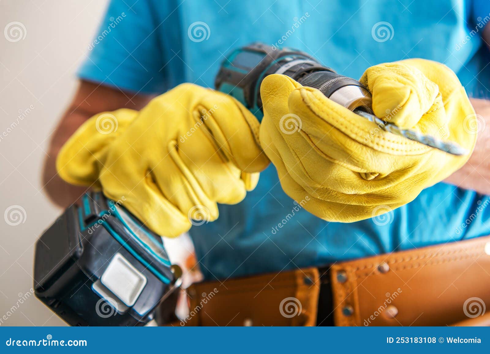 Working with Electrical Drill Stock Photo - Image of drillmaster, power ...