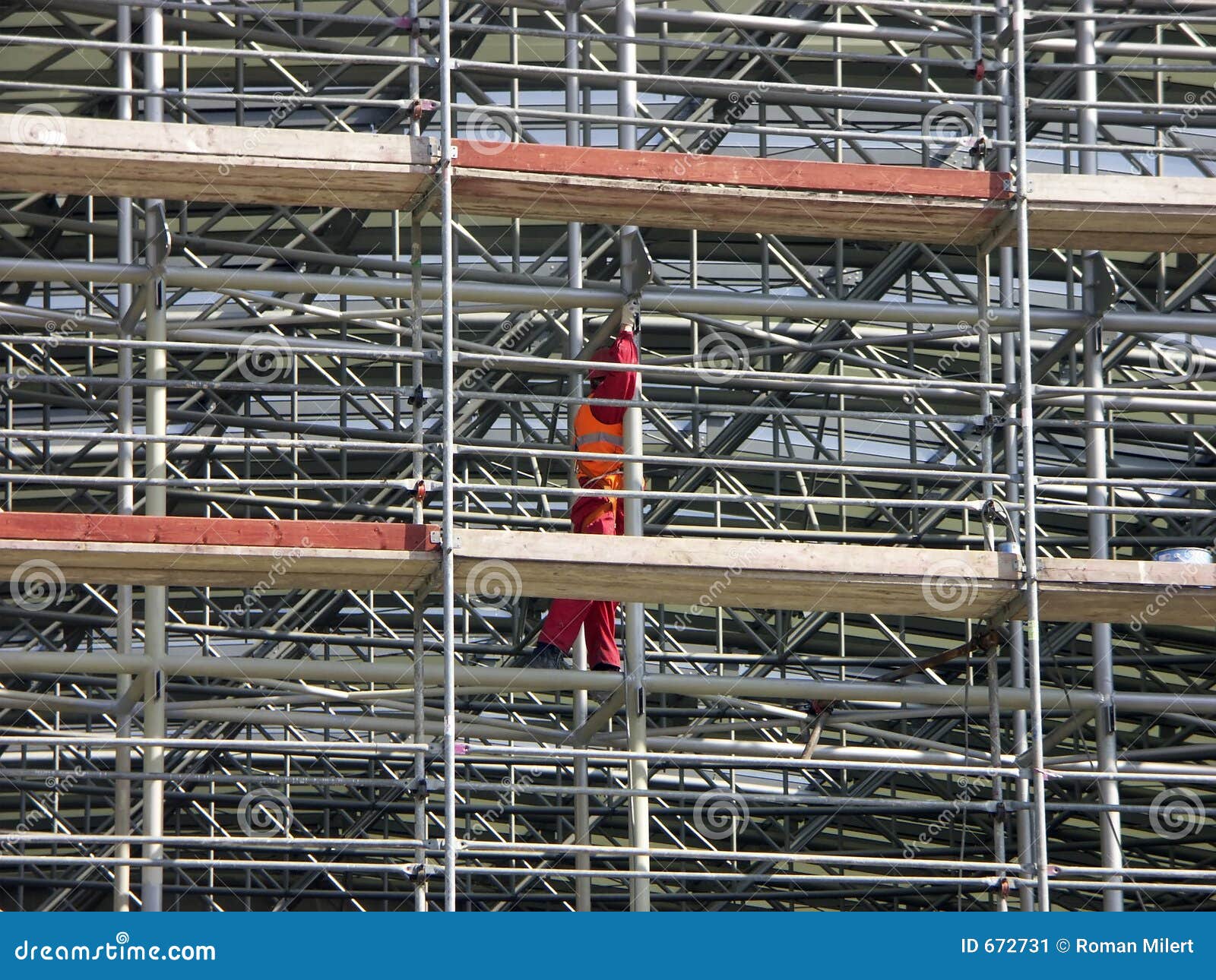 Working at elevation stock image. Image of safe, industrial - 672731